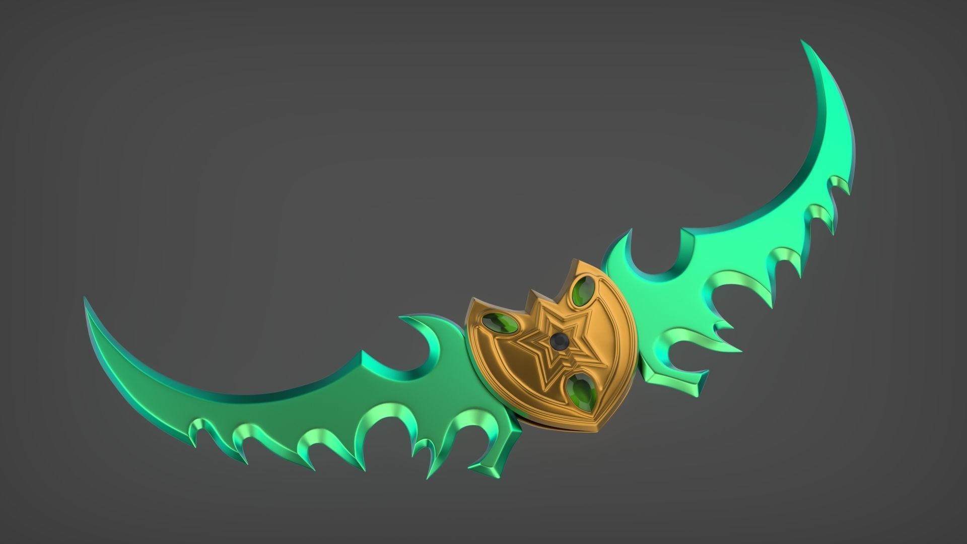 Warglaive Azzinoth WOW Illidan Warcraft glaive weapon blade 3D model ...