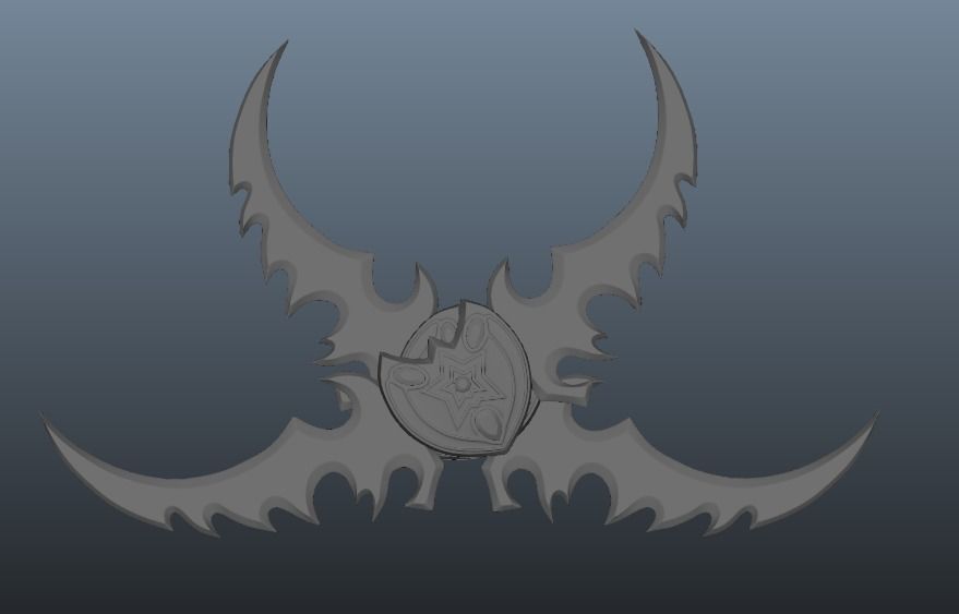 Warglaive Azzinoth WOW Illidan Warcraft glaive weapon blade 3D model ...