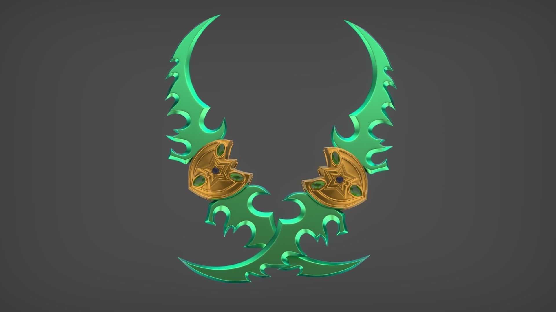 Warglaive Azzinoth WOW Illidan Warcraft glaive weapon blade 3D model ...