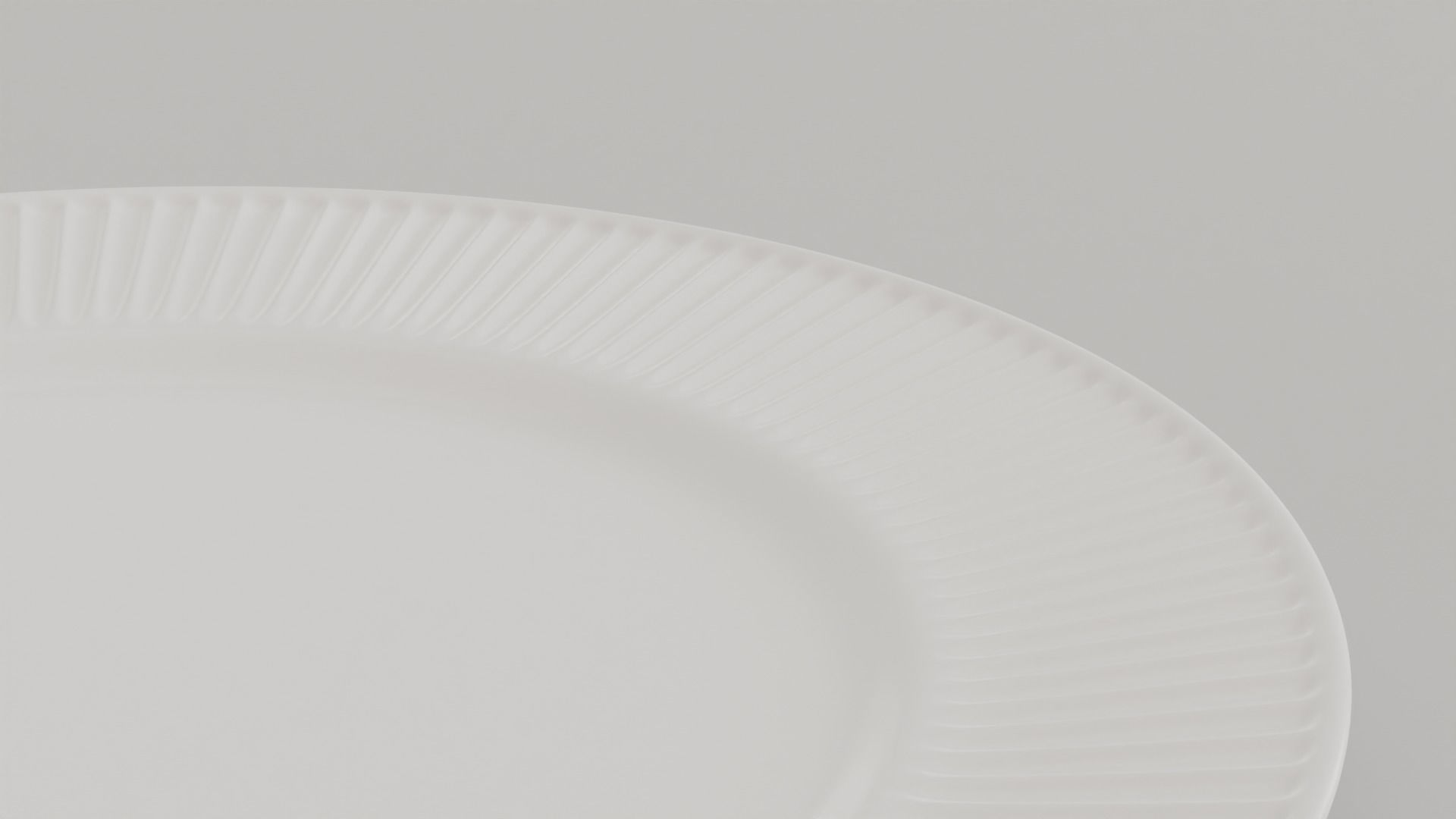 3D model Ridges Lunch Plate VR / AR / low-poly | CGTrader