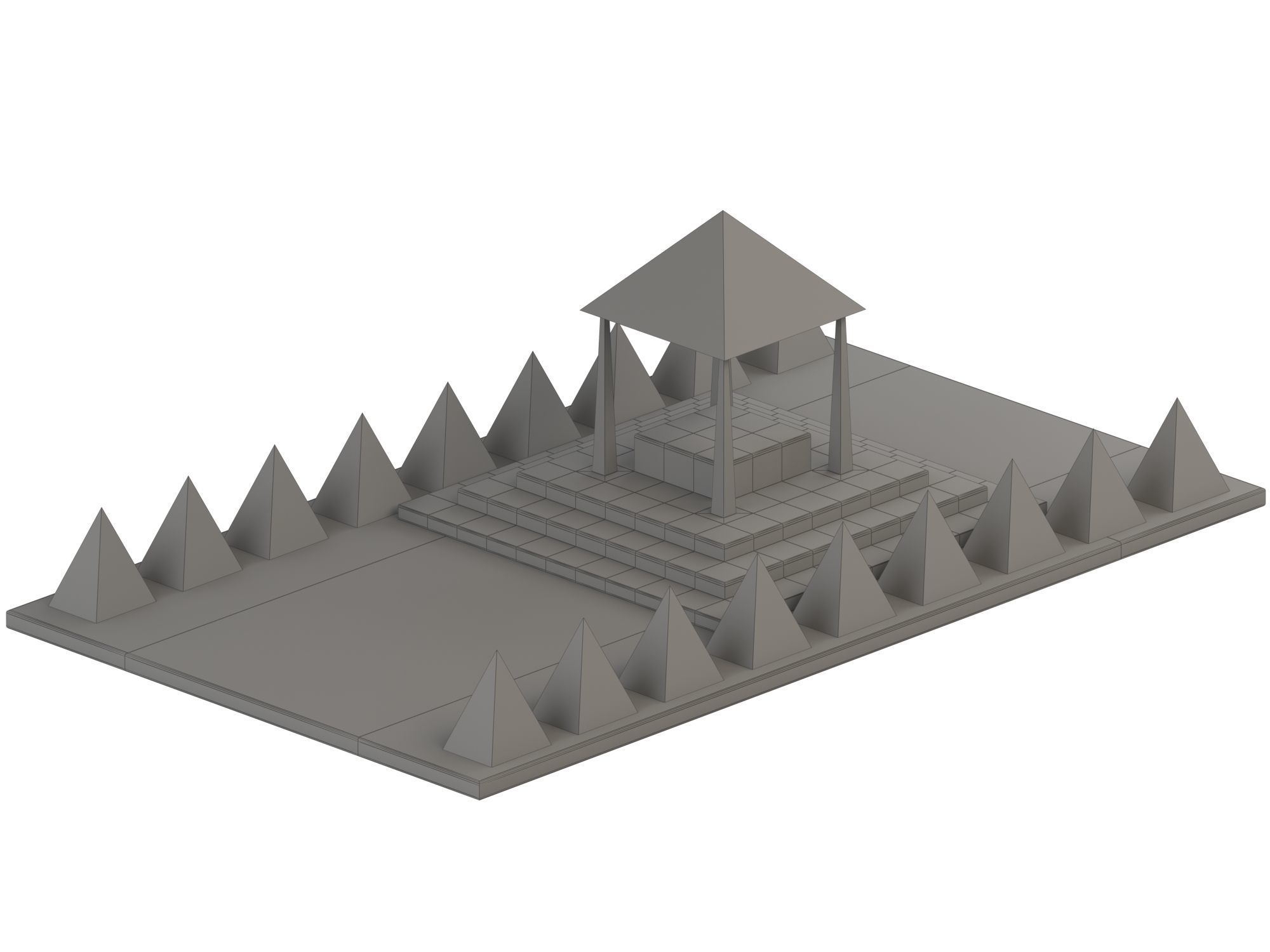 3D model Low Poly - Game Ready Temple - 001 VR / AR / low-poly | CGTrader