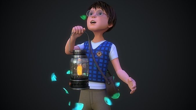3D model Adventure Boy in a Fantasy World VR / AR / low-poly | CGTrader