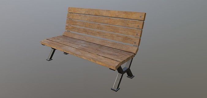 3D model Park Bench VR / AR / low-poly | CGTrader