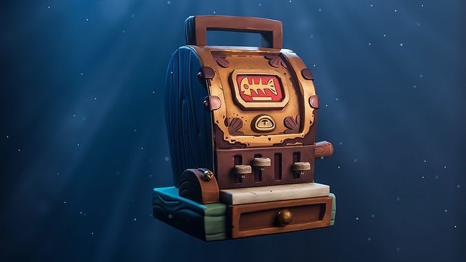 3D model Stylized Prop Cash Register VR / AR / low-poly | CGTrader