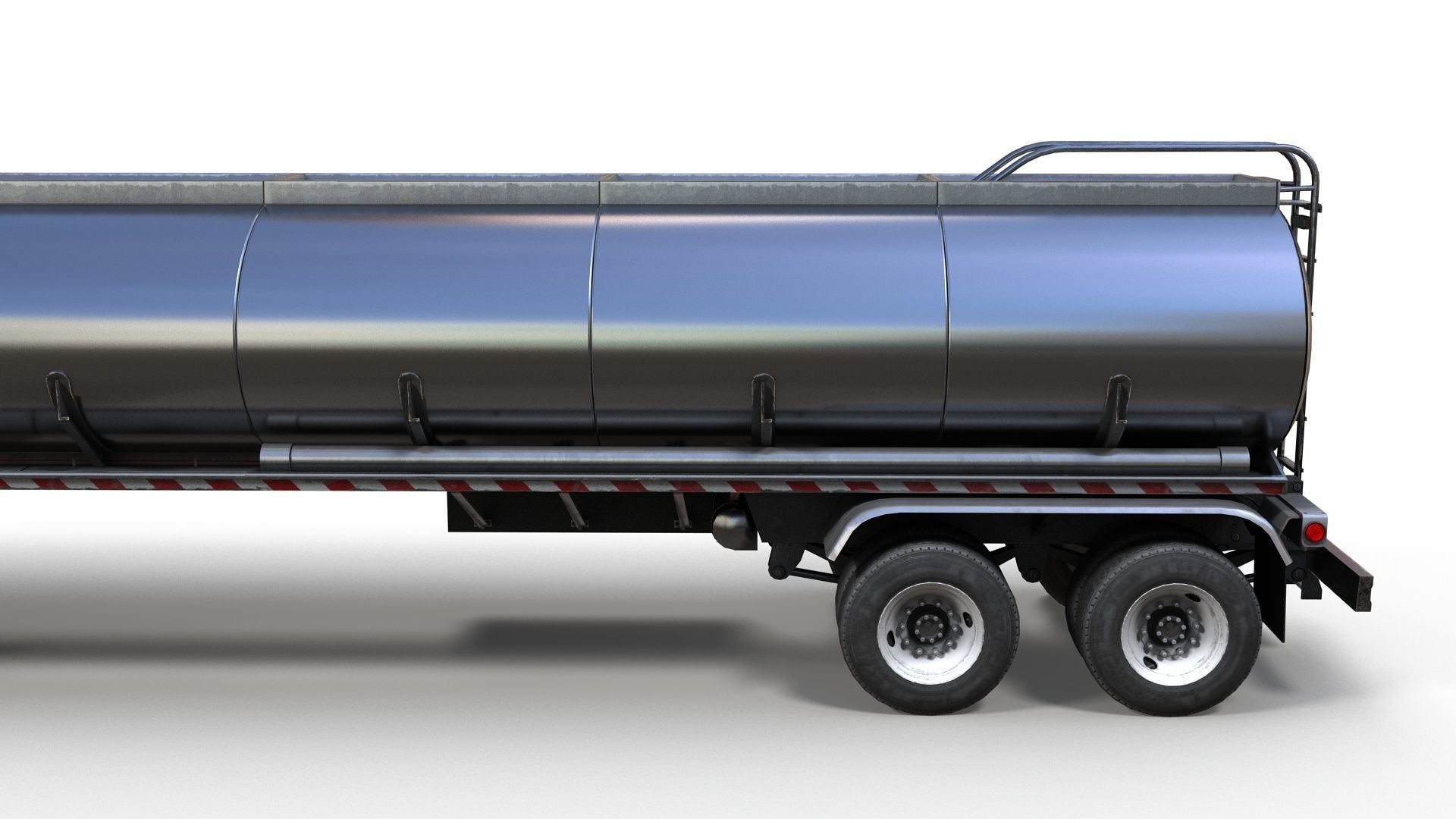 3D model Peterbilt 362 custom fuel trailer VR / AR / low-poly | CGTrader