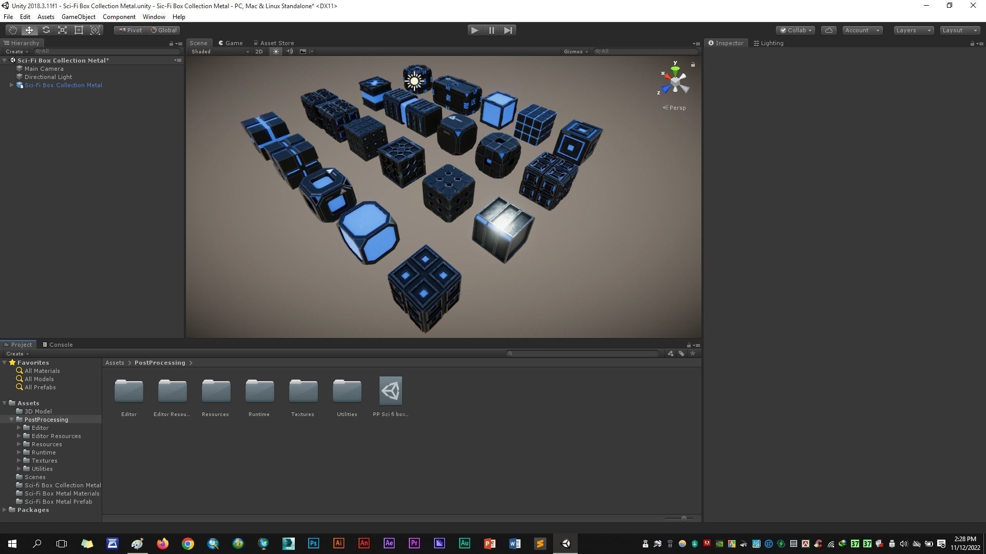 3D model Sic-Fi Box Collection Metal VR / AR / low-poly | CGTrader