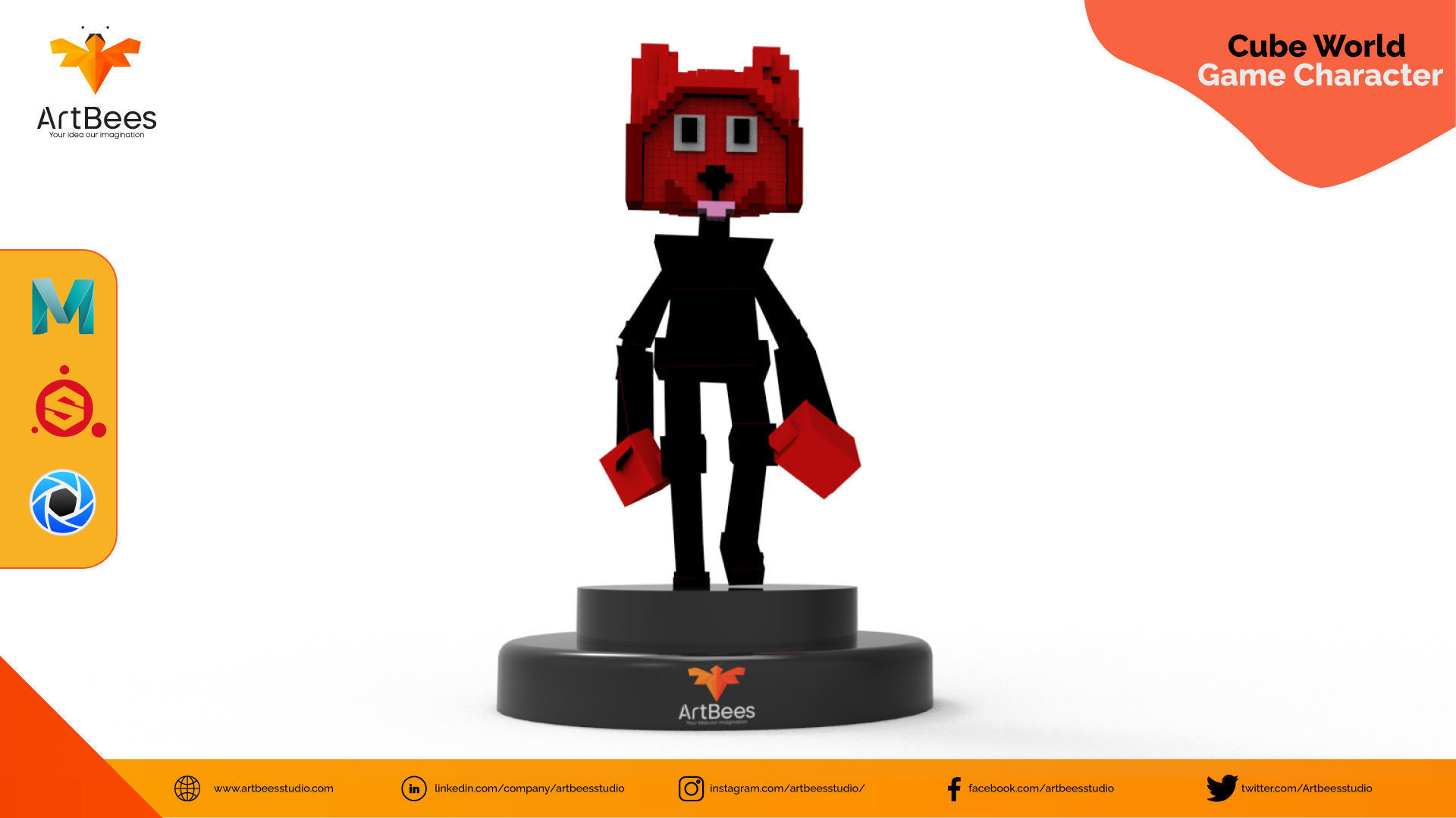 3D model Cube World Game Character VR / AR / low-poly | CGTrader
