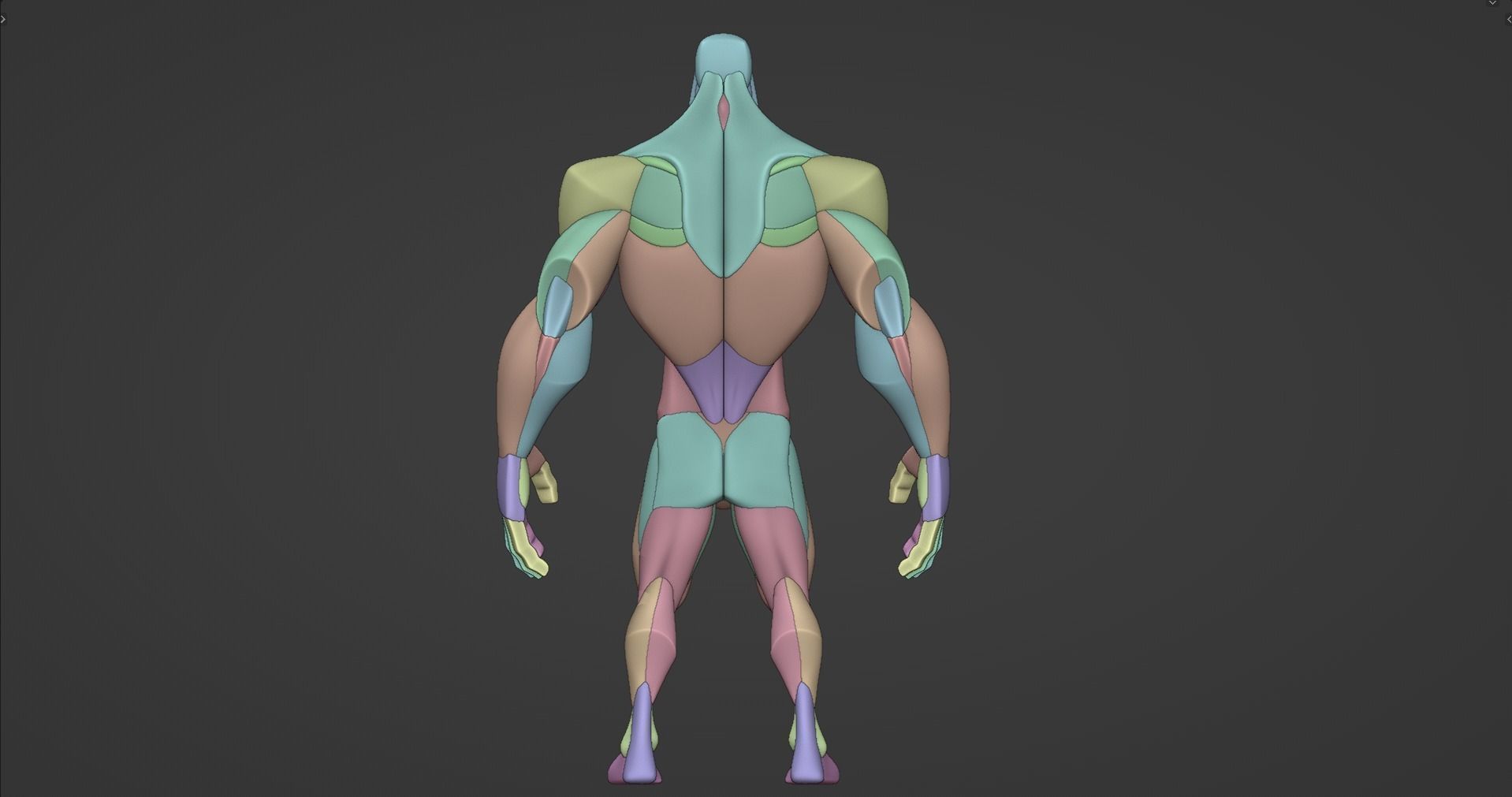 Stylized Big Guy Anatomy Blockout 3D model | CGTrader
