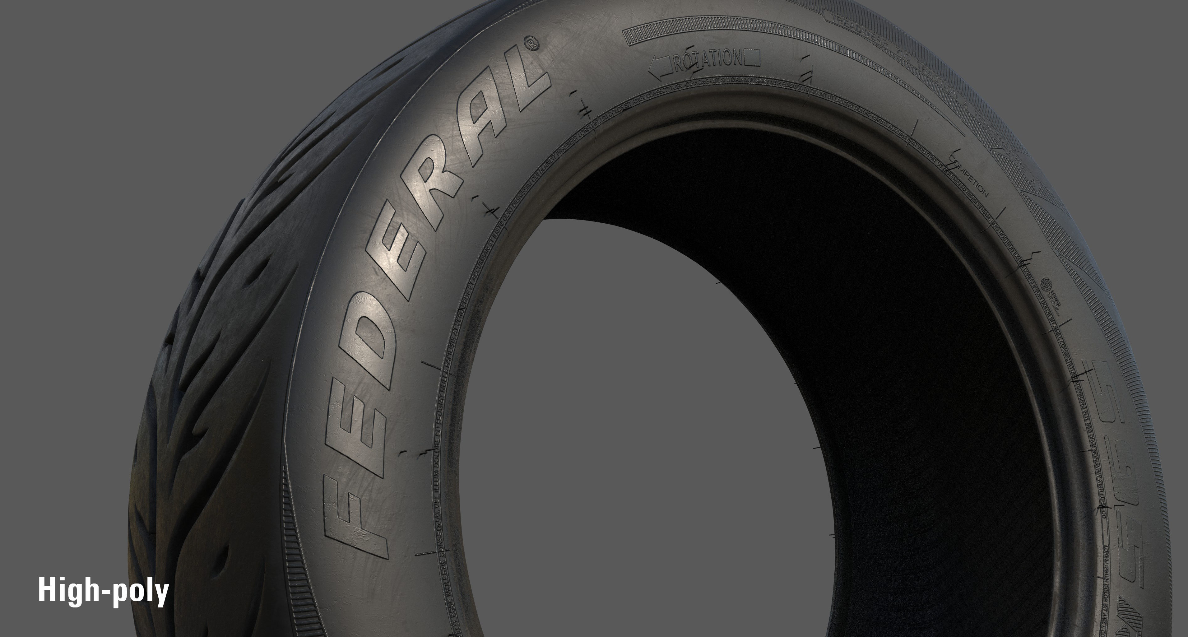 3D model Federal 595 RS 205 50 for 15x8 VR / AR / low-poly | CGTrader