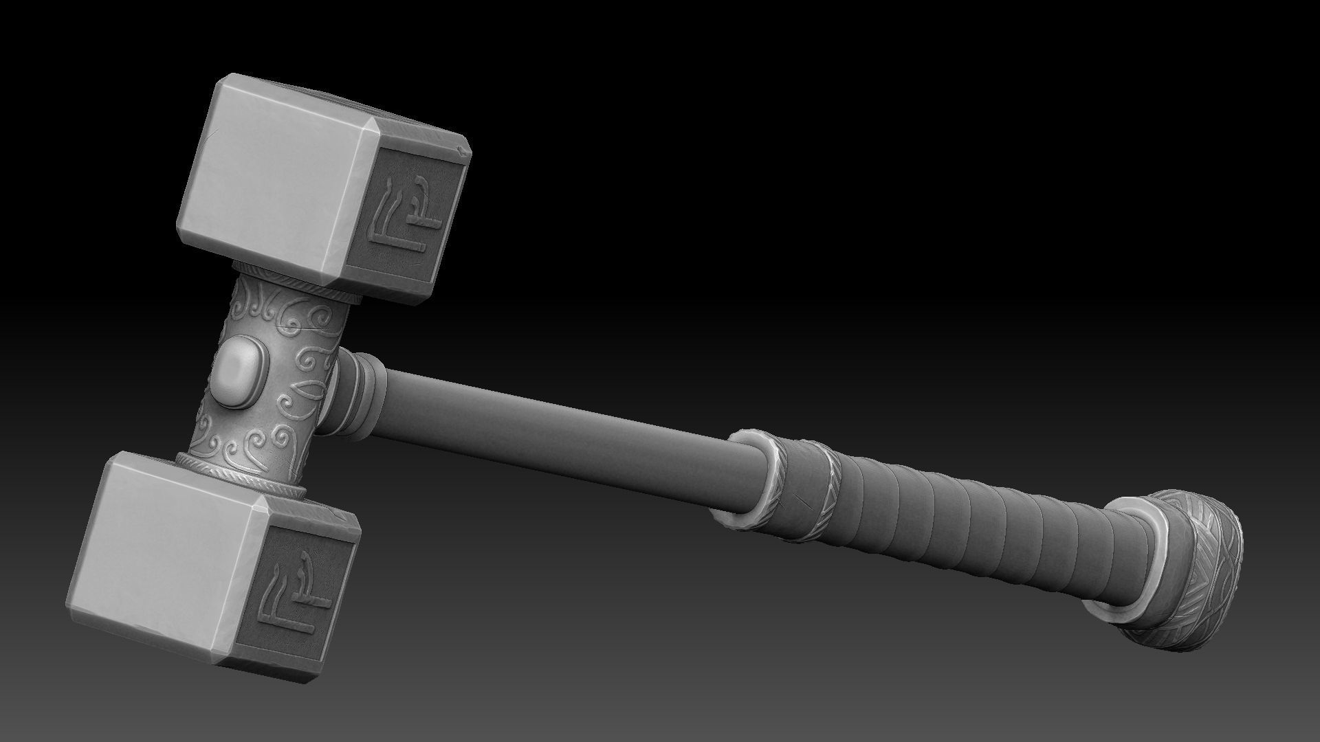 Hammer Viking Printable 3D model 3D printable | CGTrader