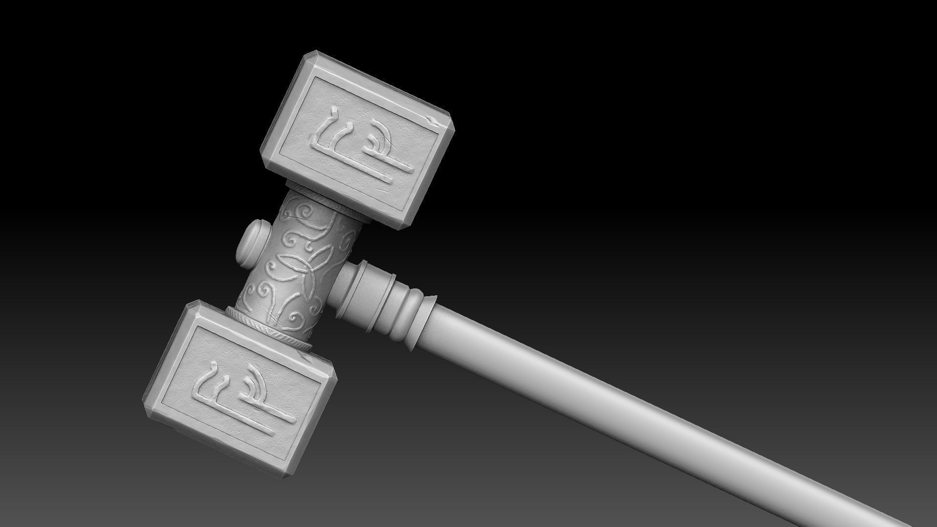 Hammer Viking Printable 3D model 3D printable | CGTrader