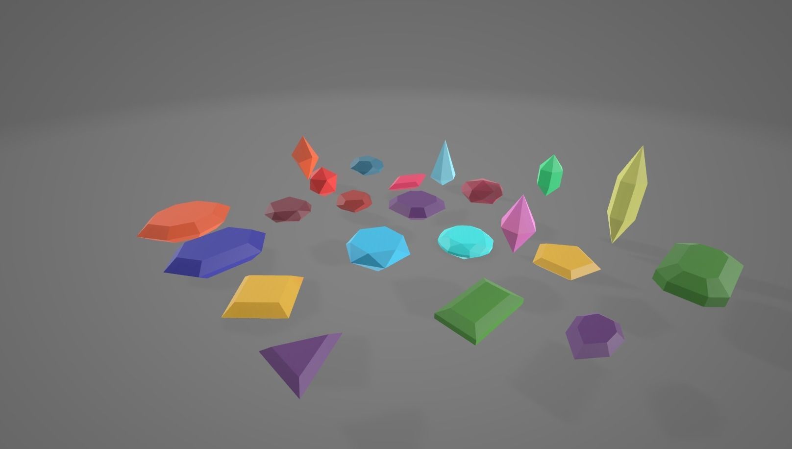 3D model Gem Pack - Fantasy VR / AR / low-poly | CGTrader