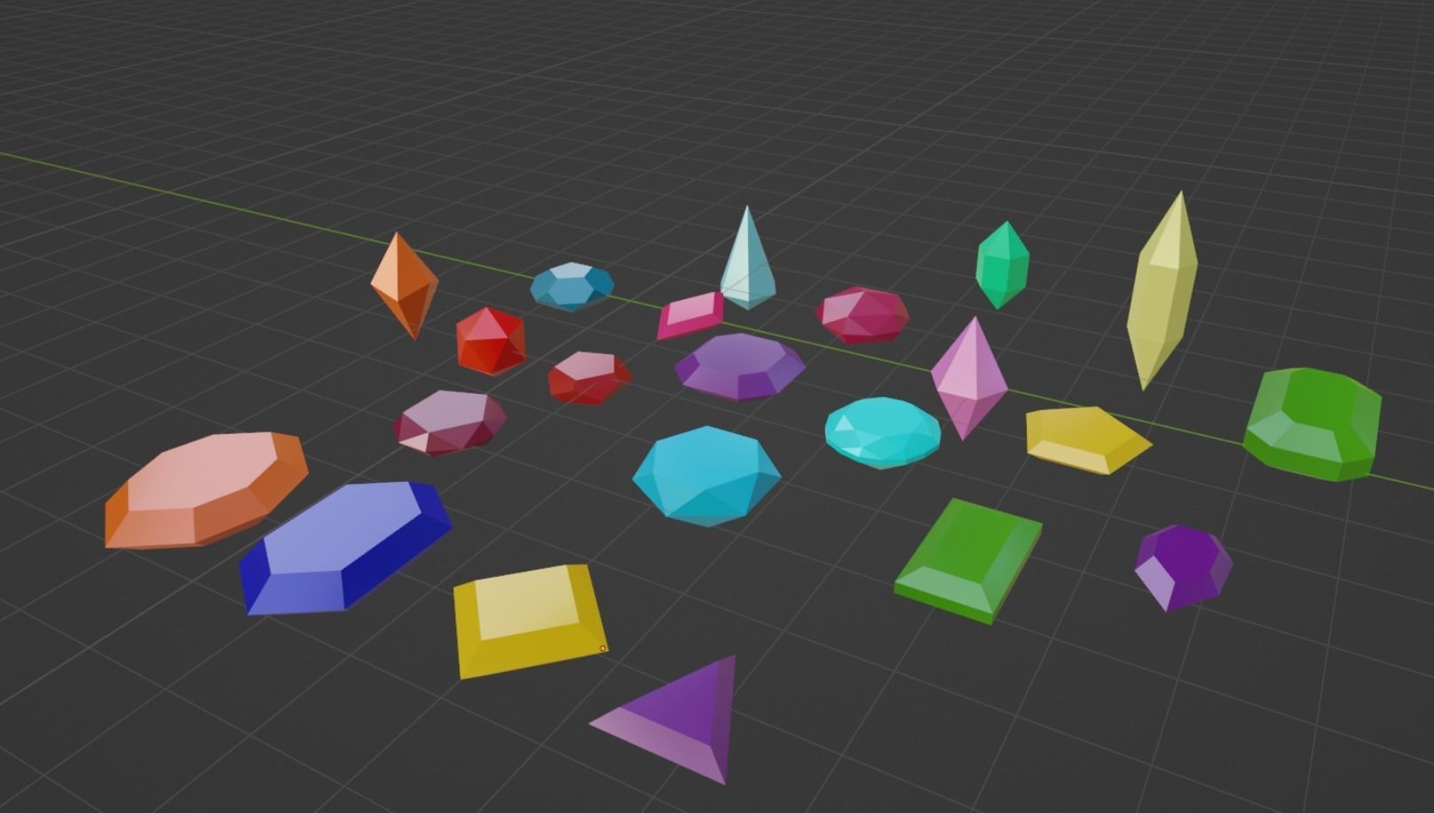 3D model Gem Pack - Fantasy VR / AR / low-poly | CGTrader