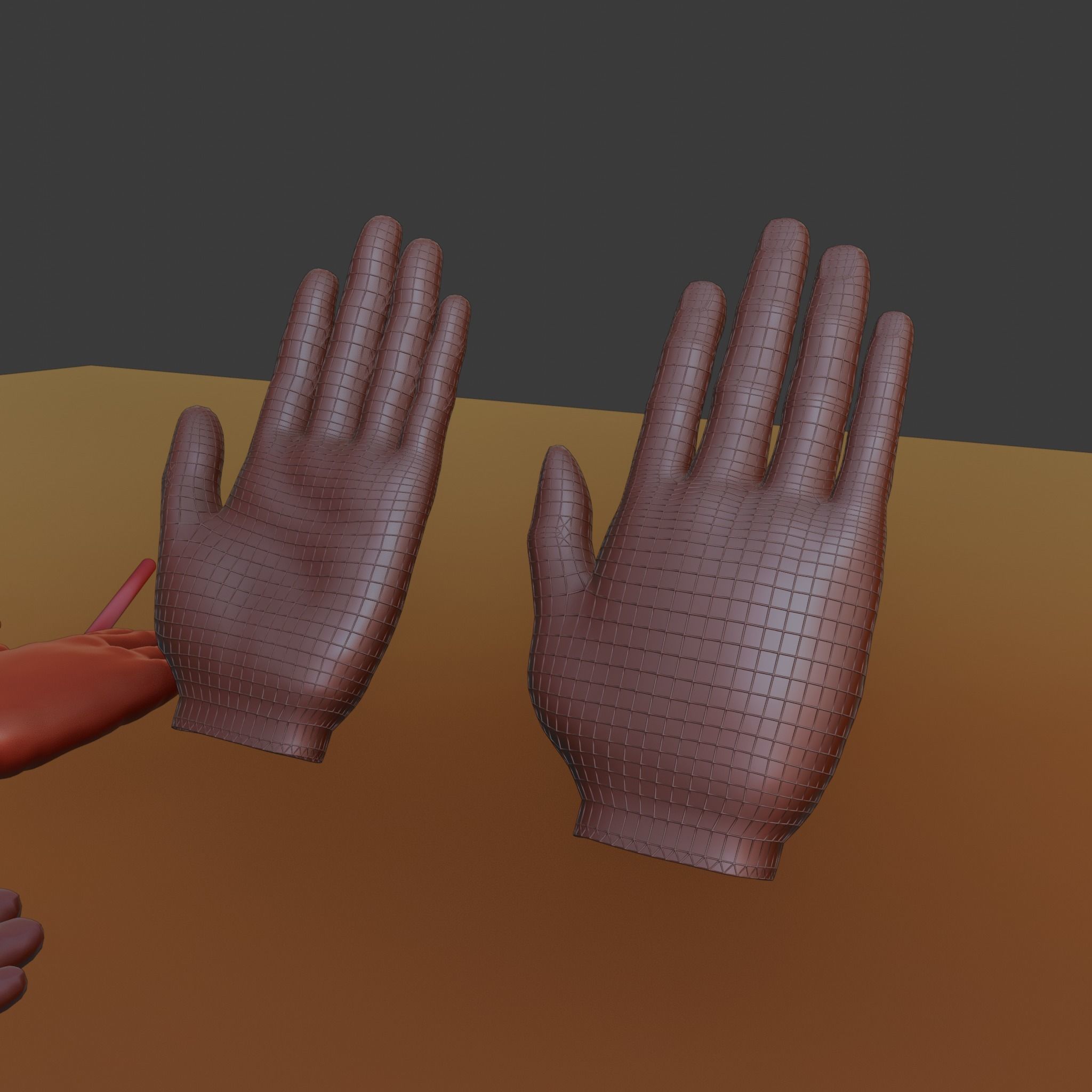 Hand Low poly High poly hand Textured hand 3D model | CGTrader