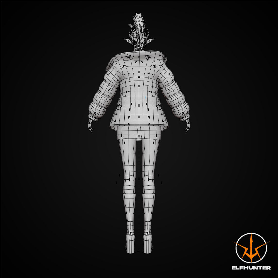 3D model EXCLUSIVE EDITION RIGGED CHARACTER ELF HYPEBEAST VR / AR / low ...
