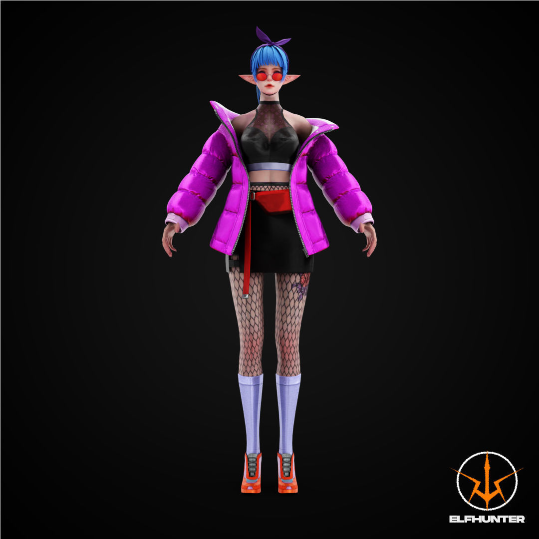 3D model EXCLUSIVE EDITION RIGGED CHARACTER ELF HYPEBEAST VR / AR / low ...