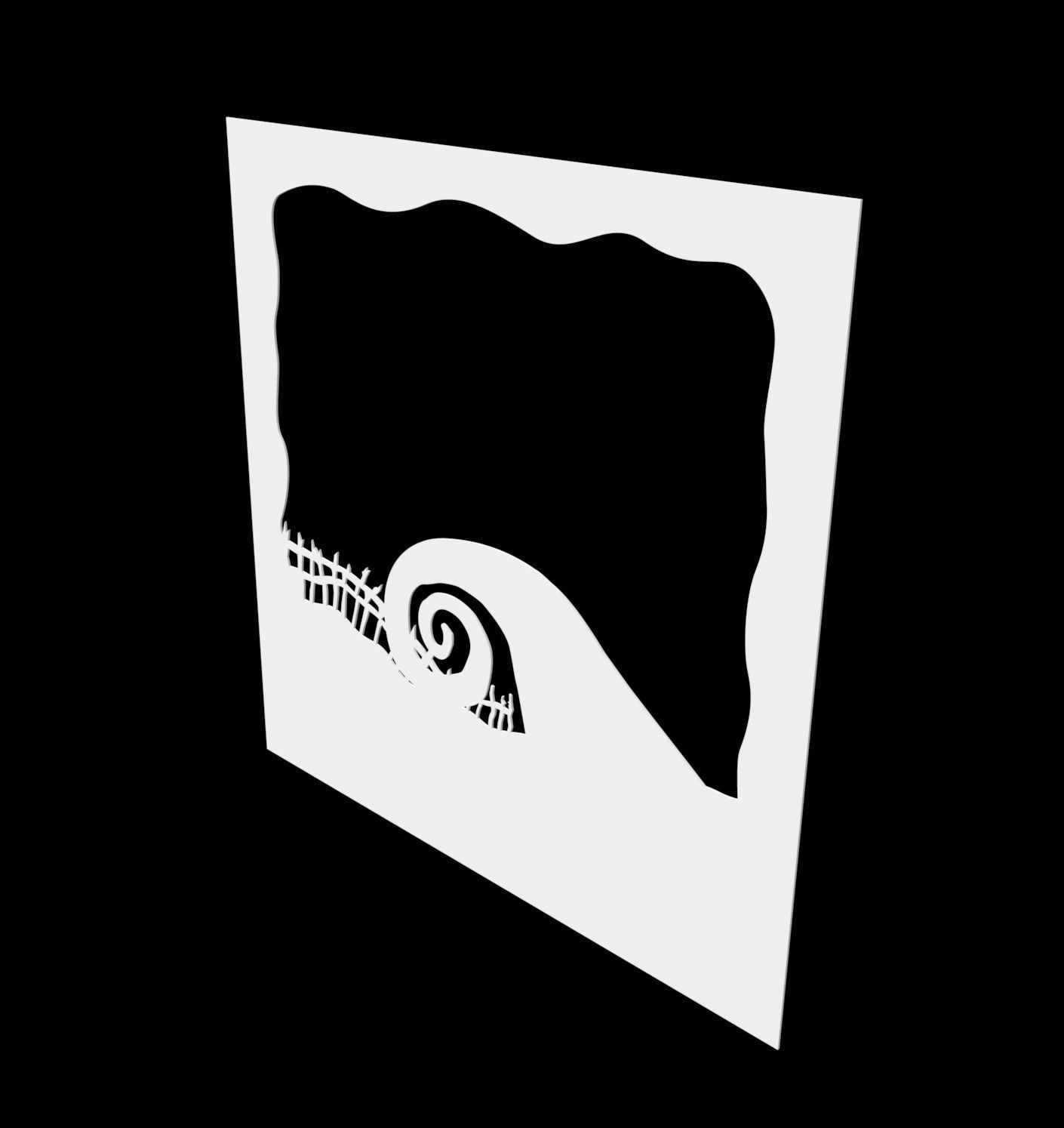 Lightbox Nightmare Before Christmas 3D model 3D printable | CGTrader