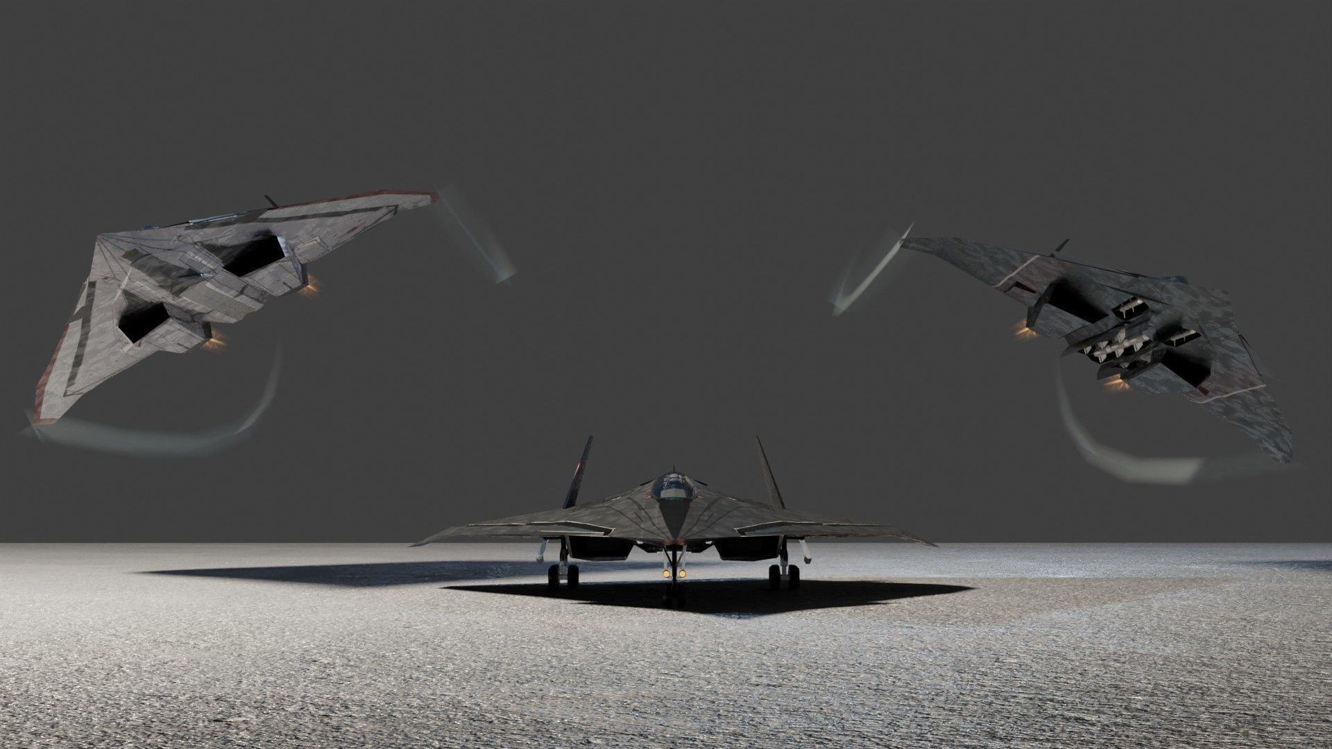 3D model Lockheed EFX-70 Panther 2 concept interceptor VR / AR / low ...