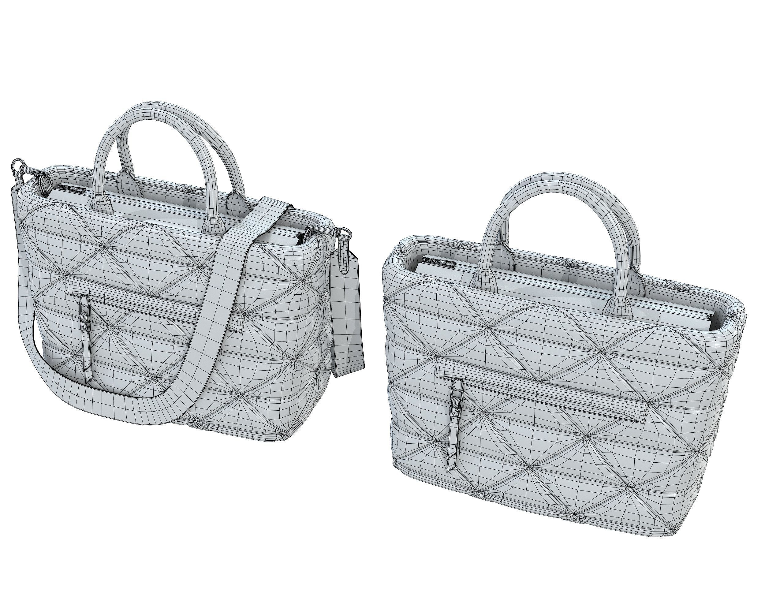 3D model Prada Small Re-Nylon Padded Tote Bag VR / AR / low-poly | CGTrader