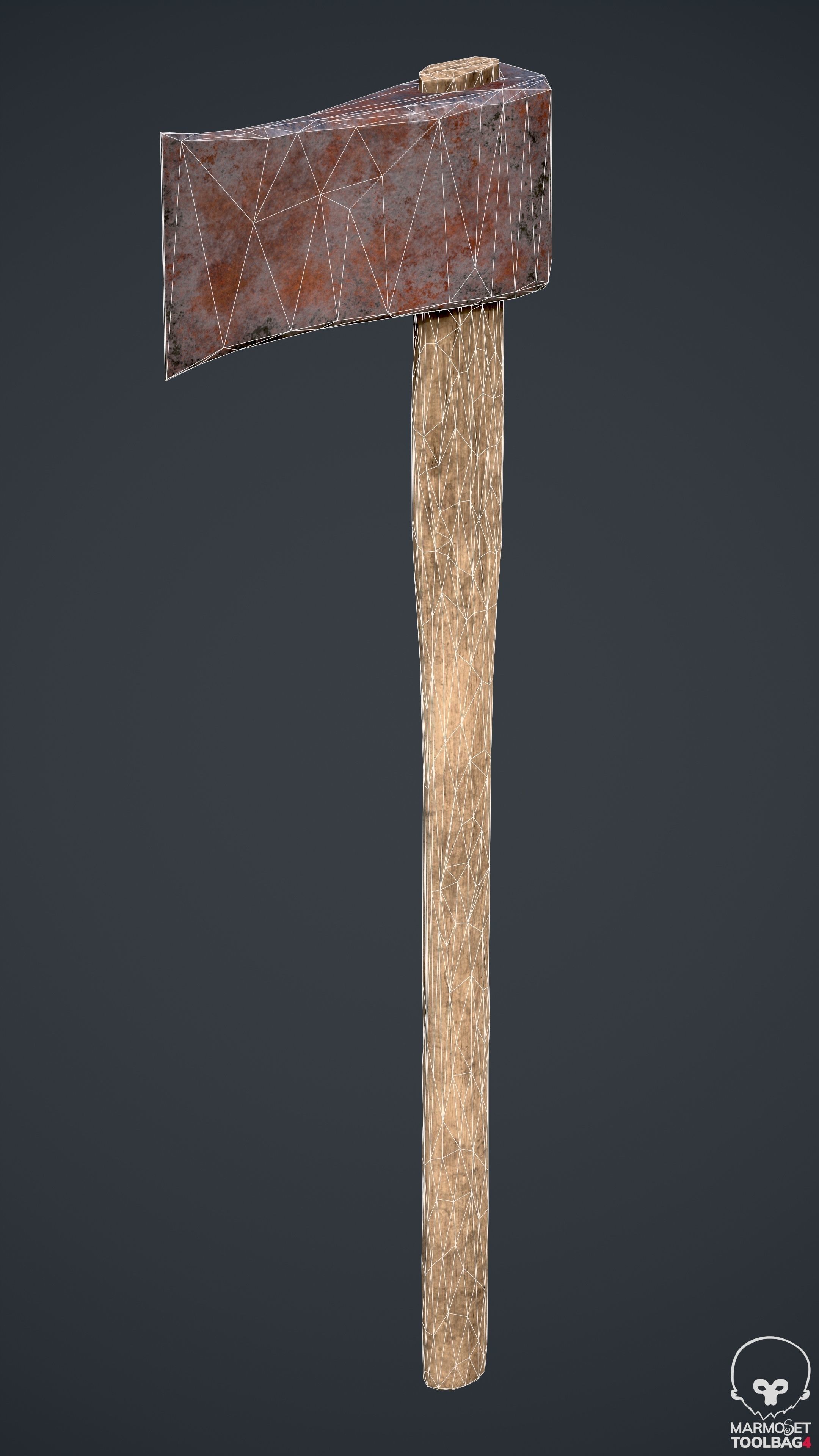 3D model Rusty Axe VR / AR / low-poly | CGTrader