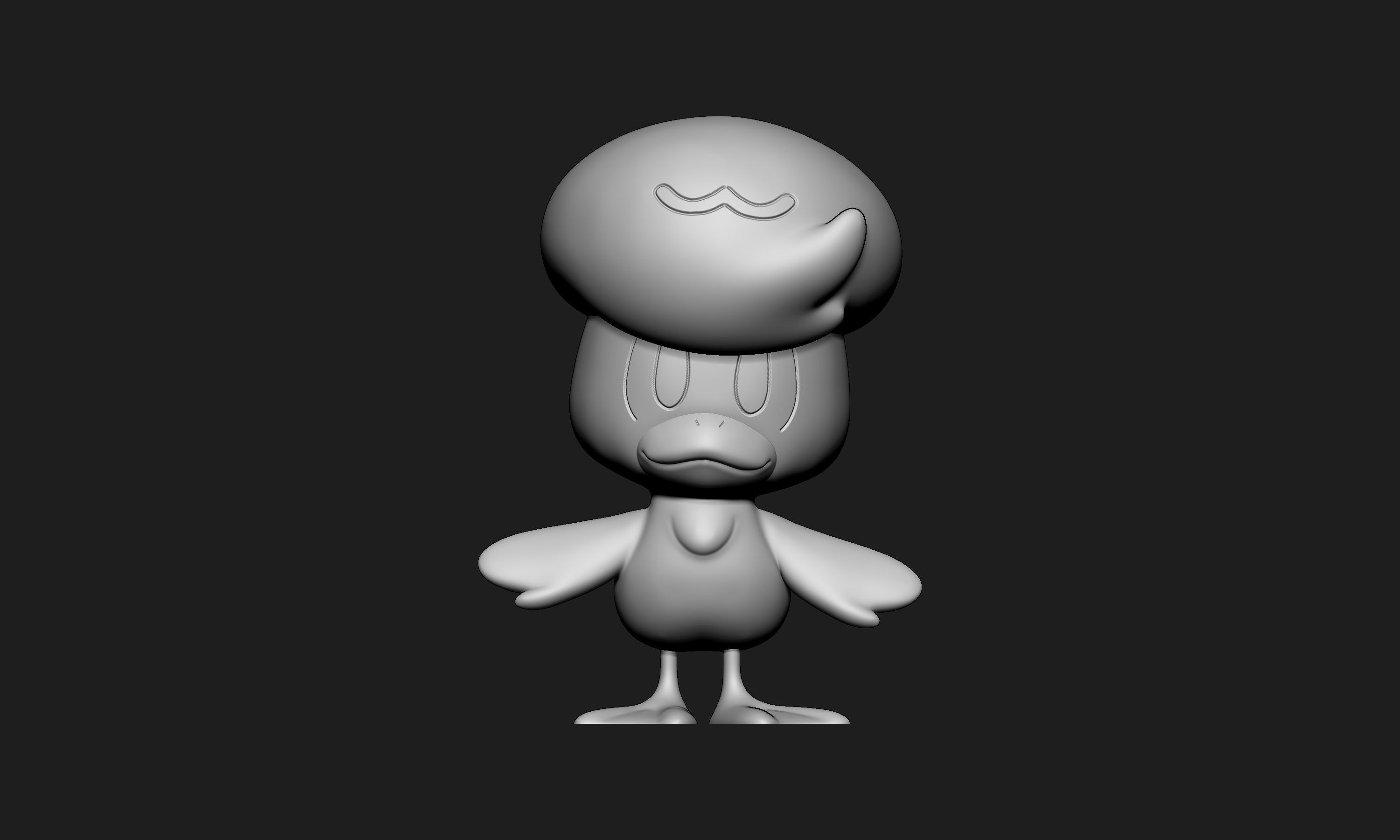 Pokemon - Quaxly with 2 poses 3D model 3D printable | CGTrader