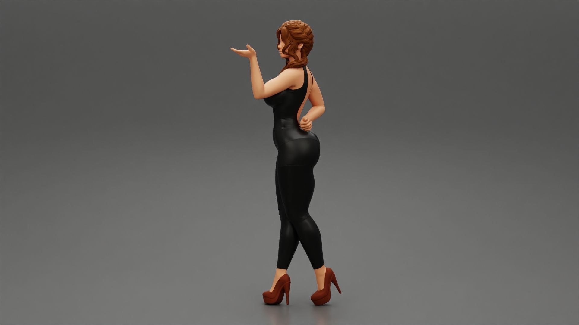 Beautiful Young Woman With Perfect Body Wearing Bodysuit 3D model 3D ...