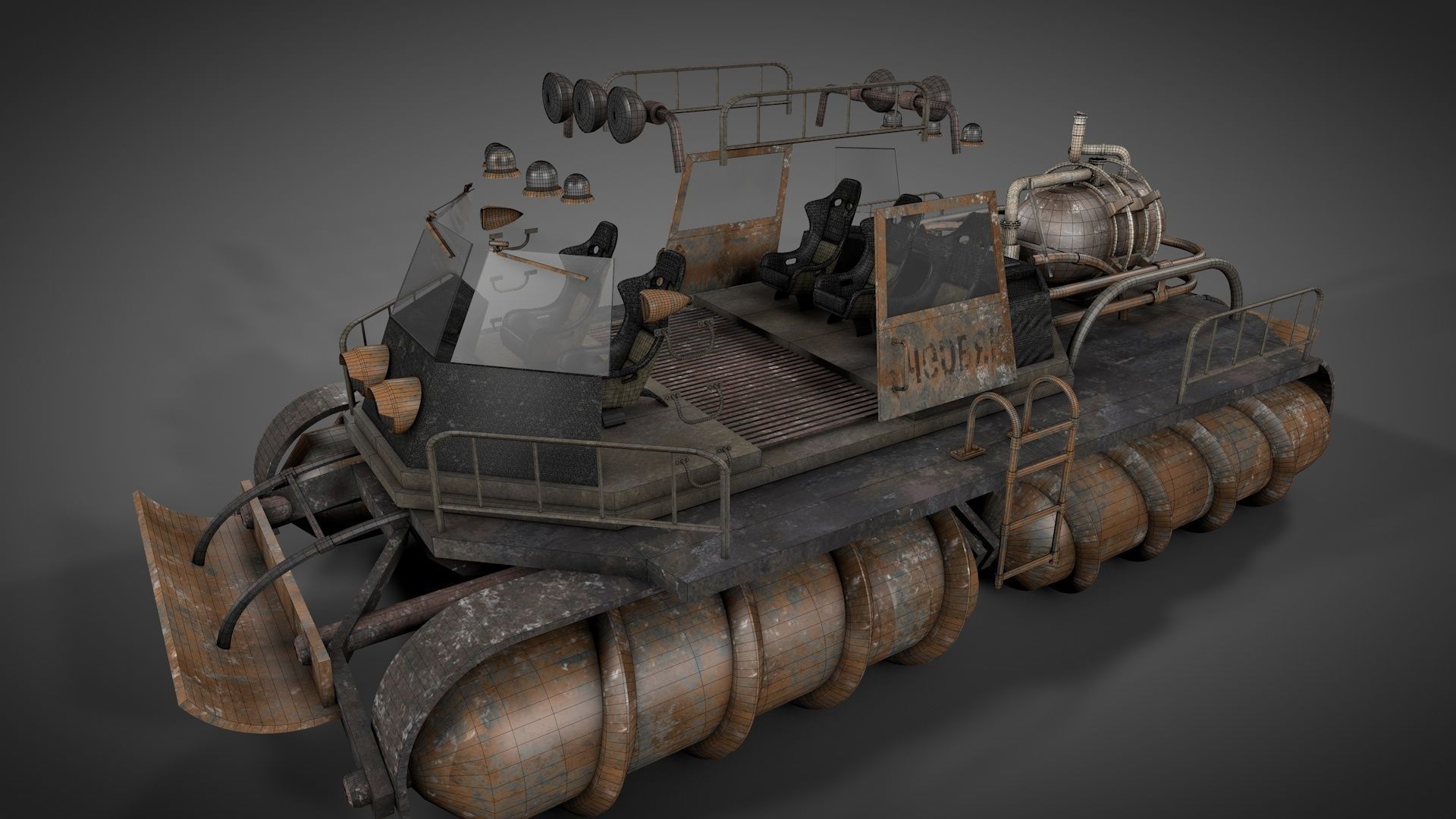 Screw Propelled Amphibious Vehicle 3D model | CGTrader