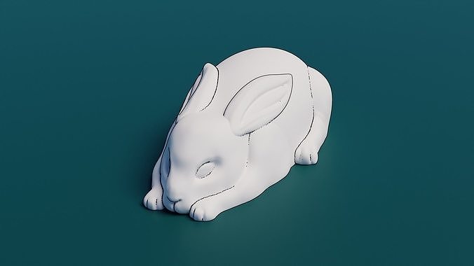 Bunny 3d printed 3D model 3D printable | CGTrader