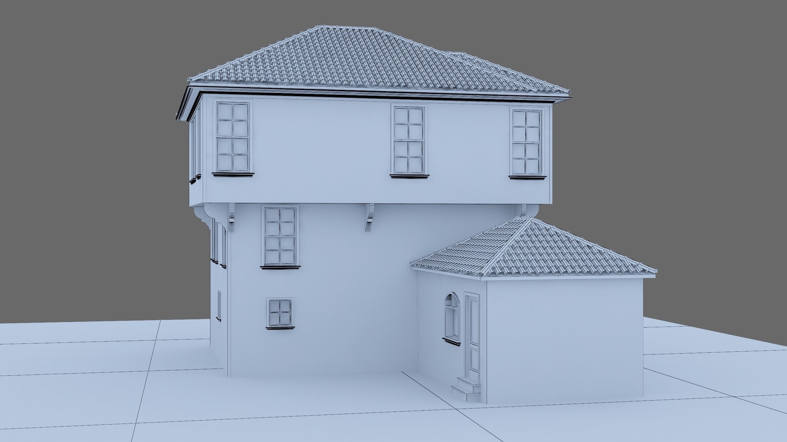 3D model Safranbolu Style Old Turkish House Building - Home VR / AR ...