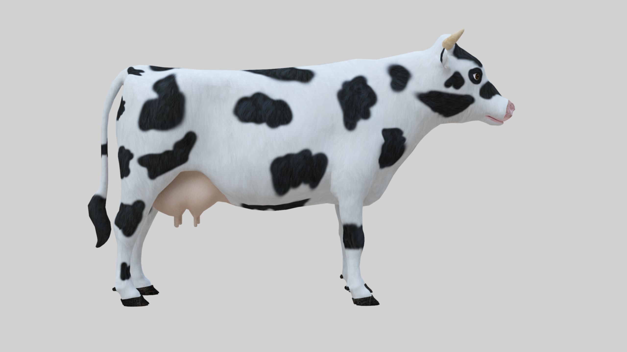 Low Poly Cow Collection - 3 Cow Models - 4K - Unwrapped VR / AR / low ...