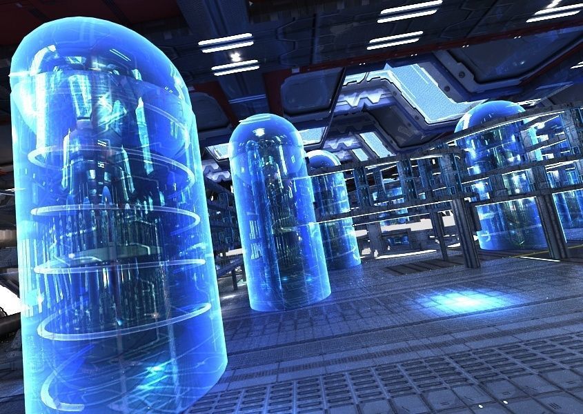 Sci Fi Factory Interior 3D model | CGTrader