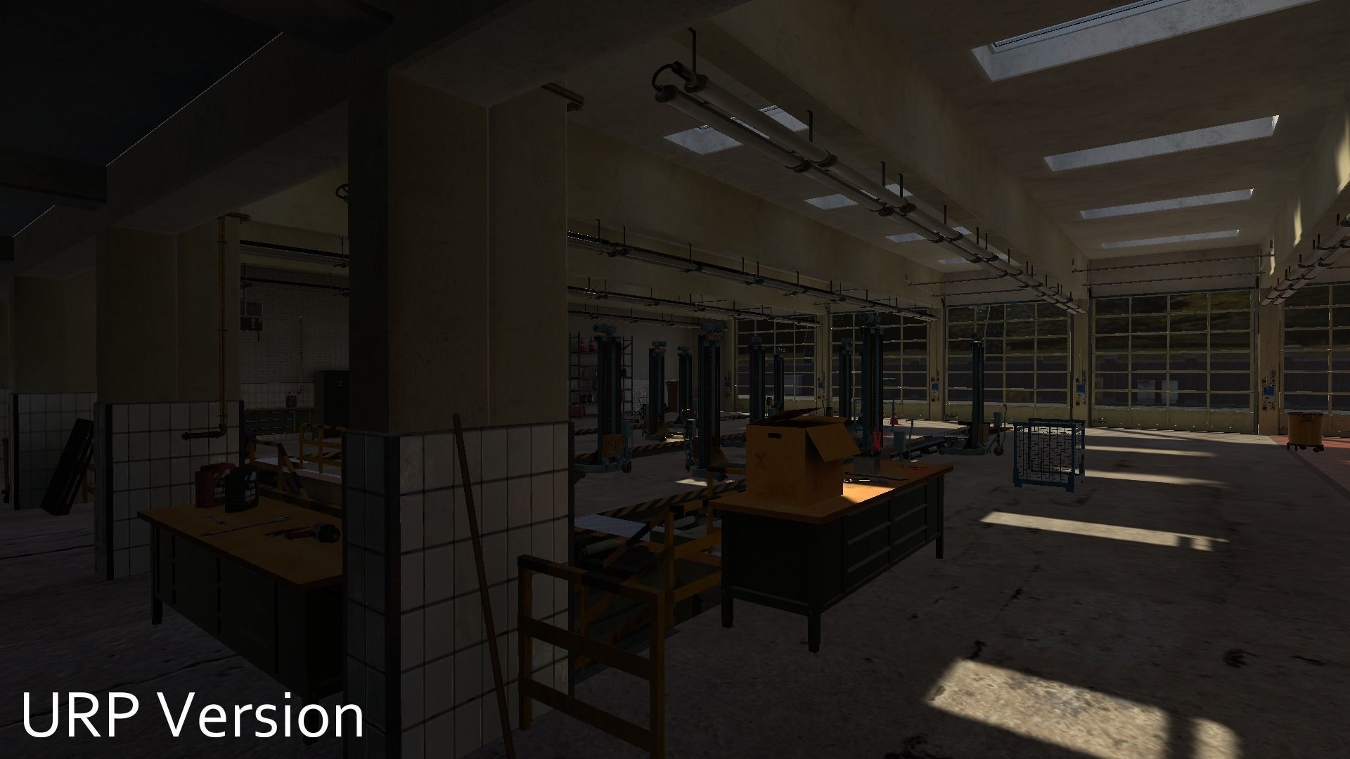 3D model High Detail Car Repair Shop - Unity3D VR / AR / low-poly ...