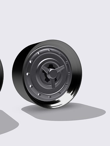 20inch Billet Drilled Steel Wheels with Spinner 2x Offsets 3D model 3D ...