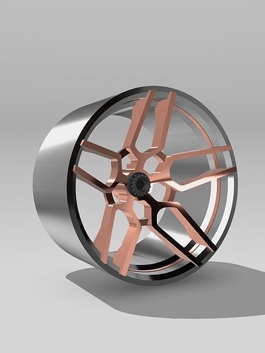 20inch Concave Trident Hard Edge Wheels 3x Offsets 3D model 3D ...