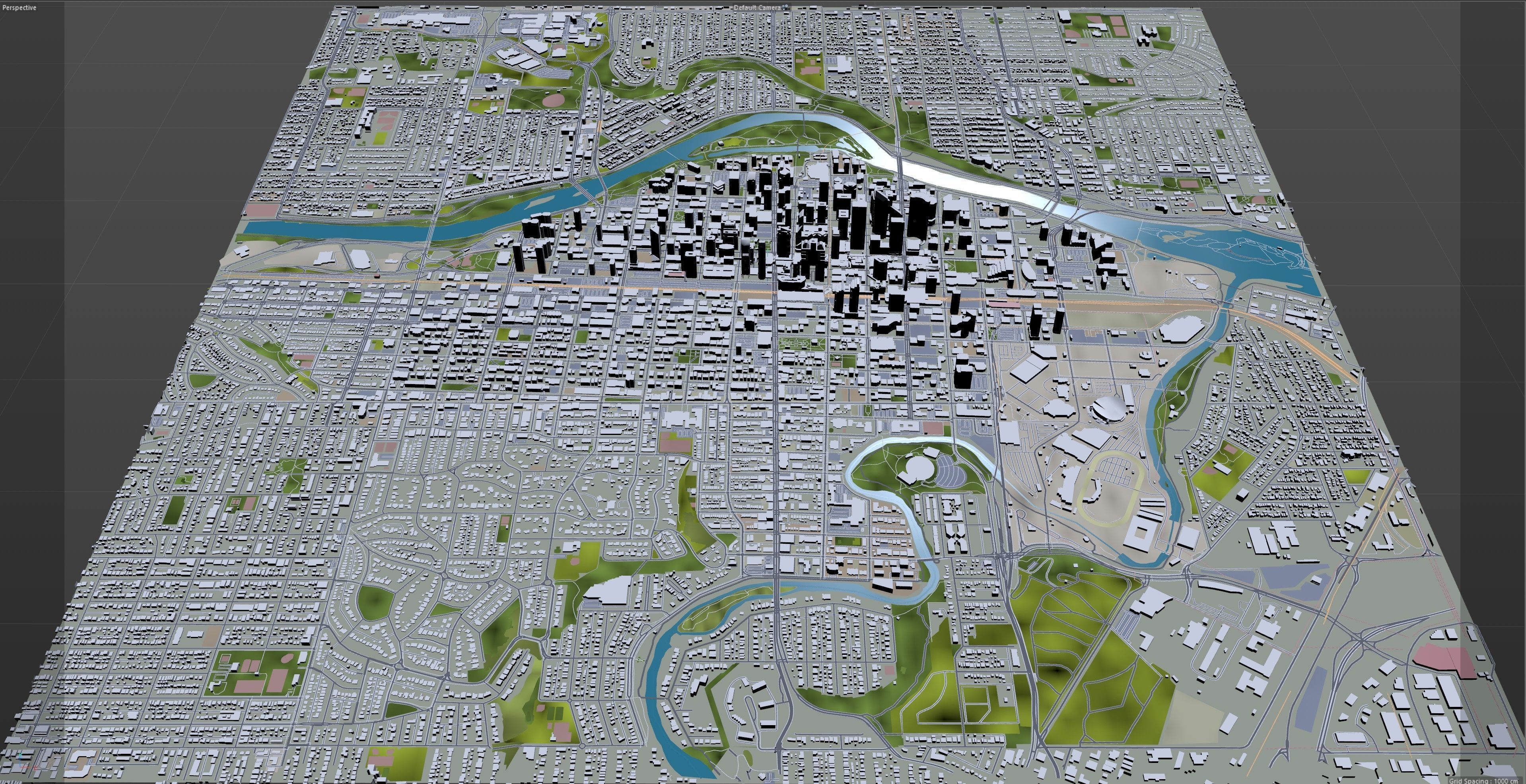 3D model Calgary Downtown Canada VR / AR / low-poly | CGTrader