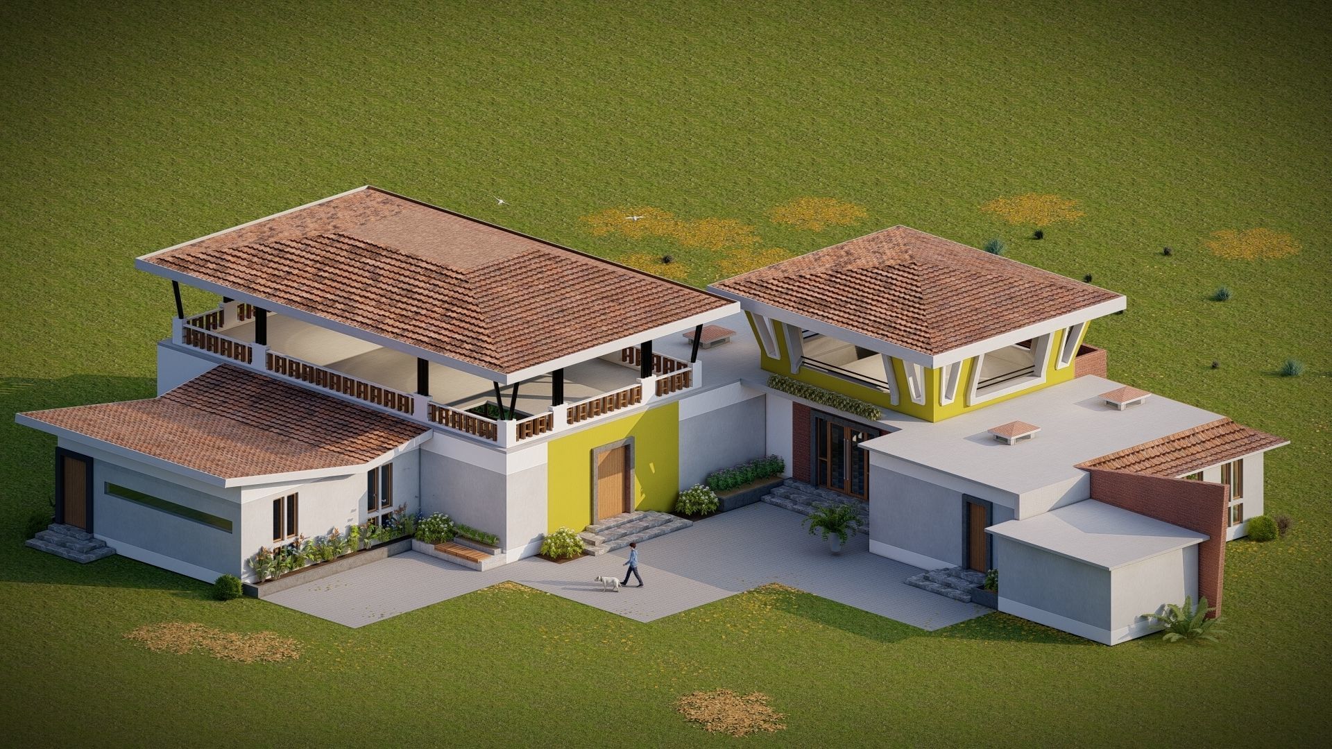 club house 3D model animated | CGTrader