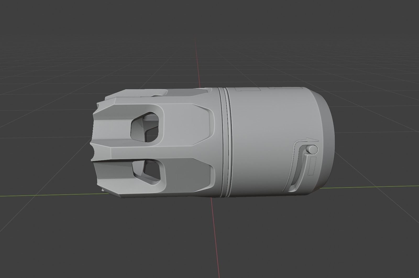 Strike Industries Oppressor Flash Hider blender model 3D model | CGTrader