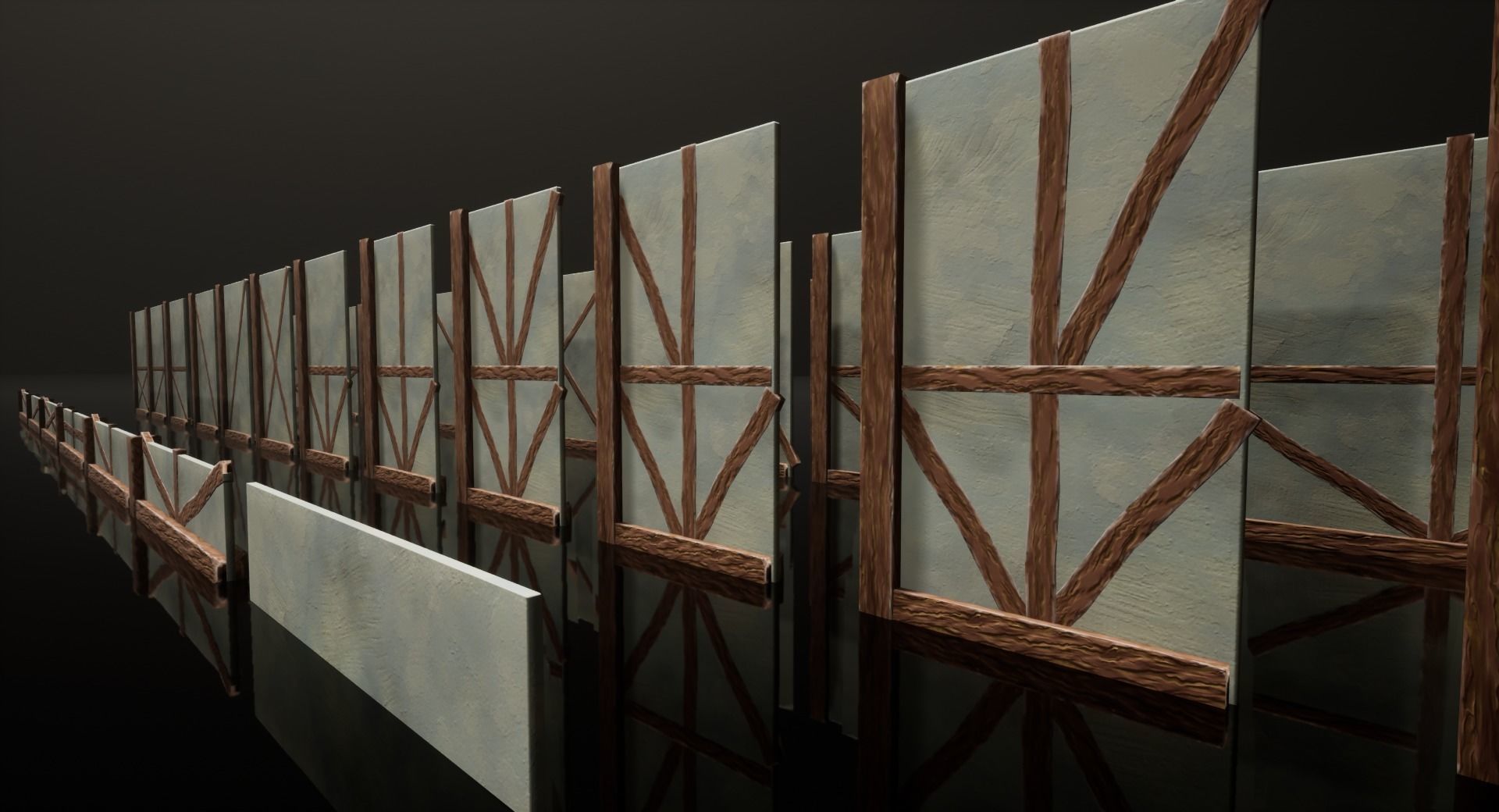 3D model Modular Stylized Medieval Village Kit VR / AR / low-poly ...