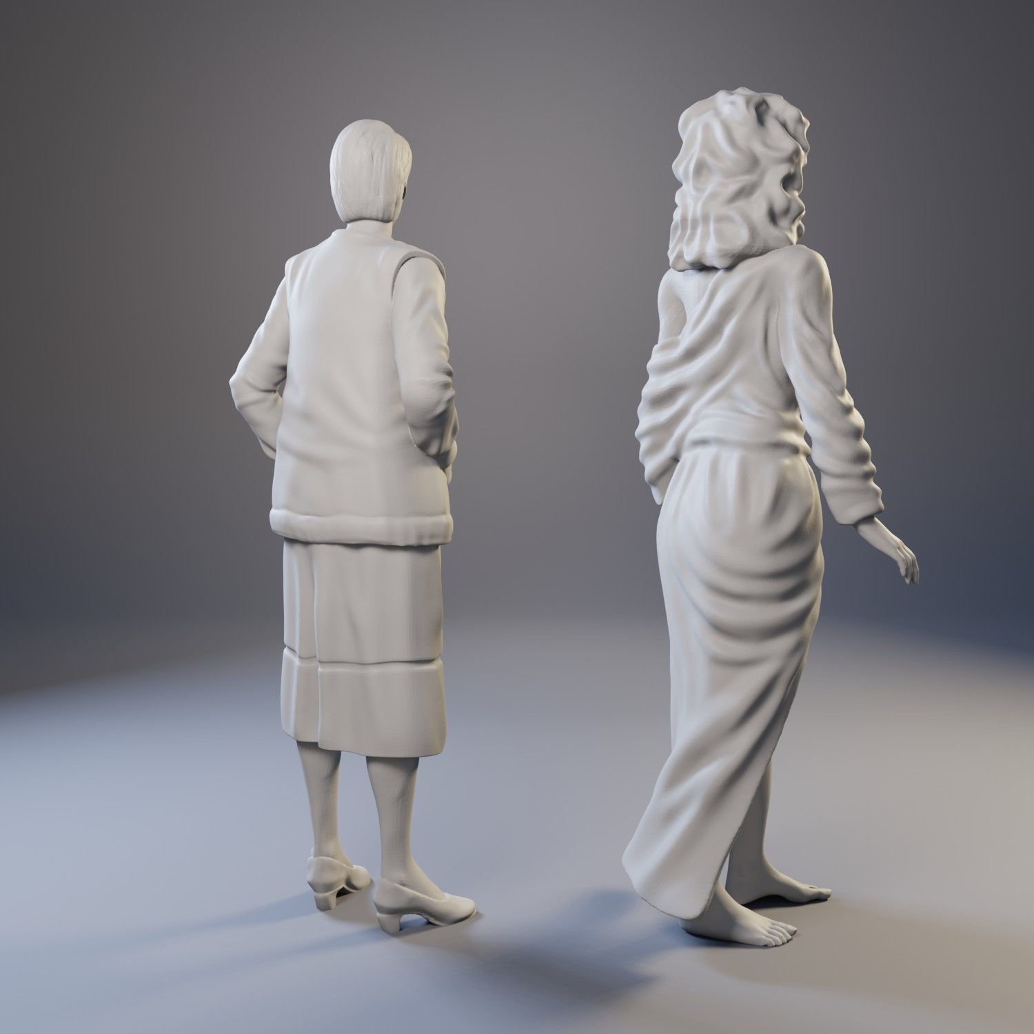 Dana and Janine from Ghostbusters 3D model 3D printable | CGTrader