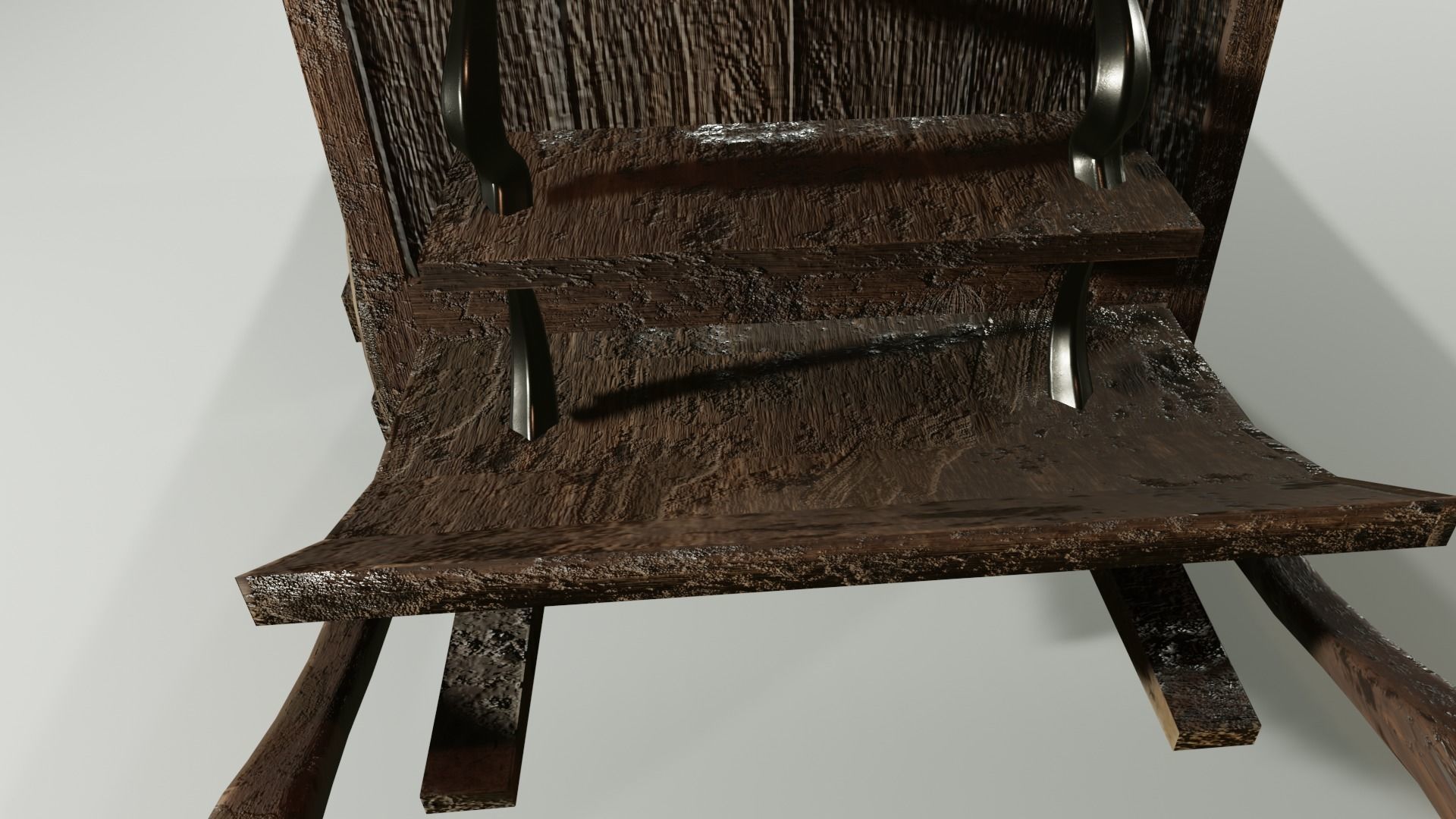 3D model Medieval Horse Cage Cart LP 3D model prisoner carriage VR / AR ...