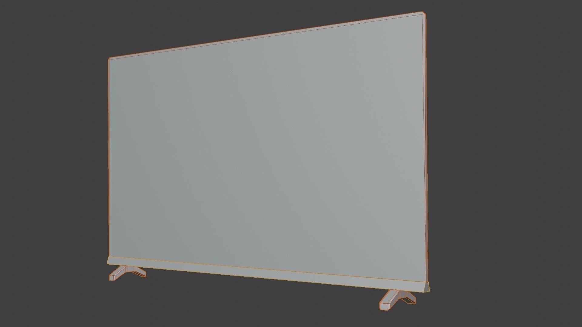 3D model Very simple Interior Modern TV PBR Low-Poly VR / AR / low-poly ...