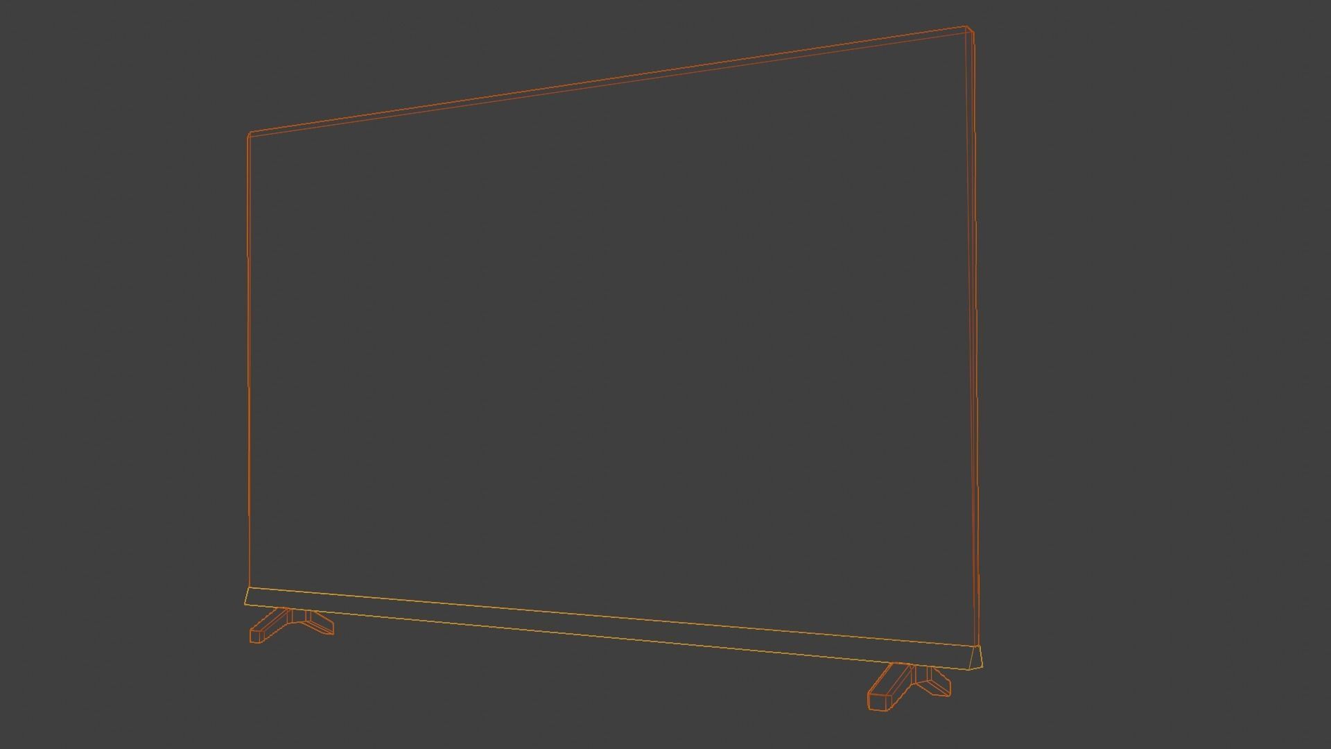 3D model Very simple Interior Modern TV PBR Low-Poly VR / AR / low-poly ...