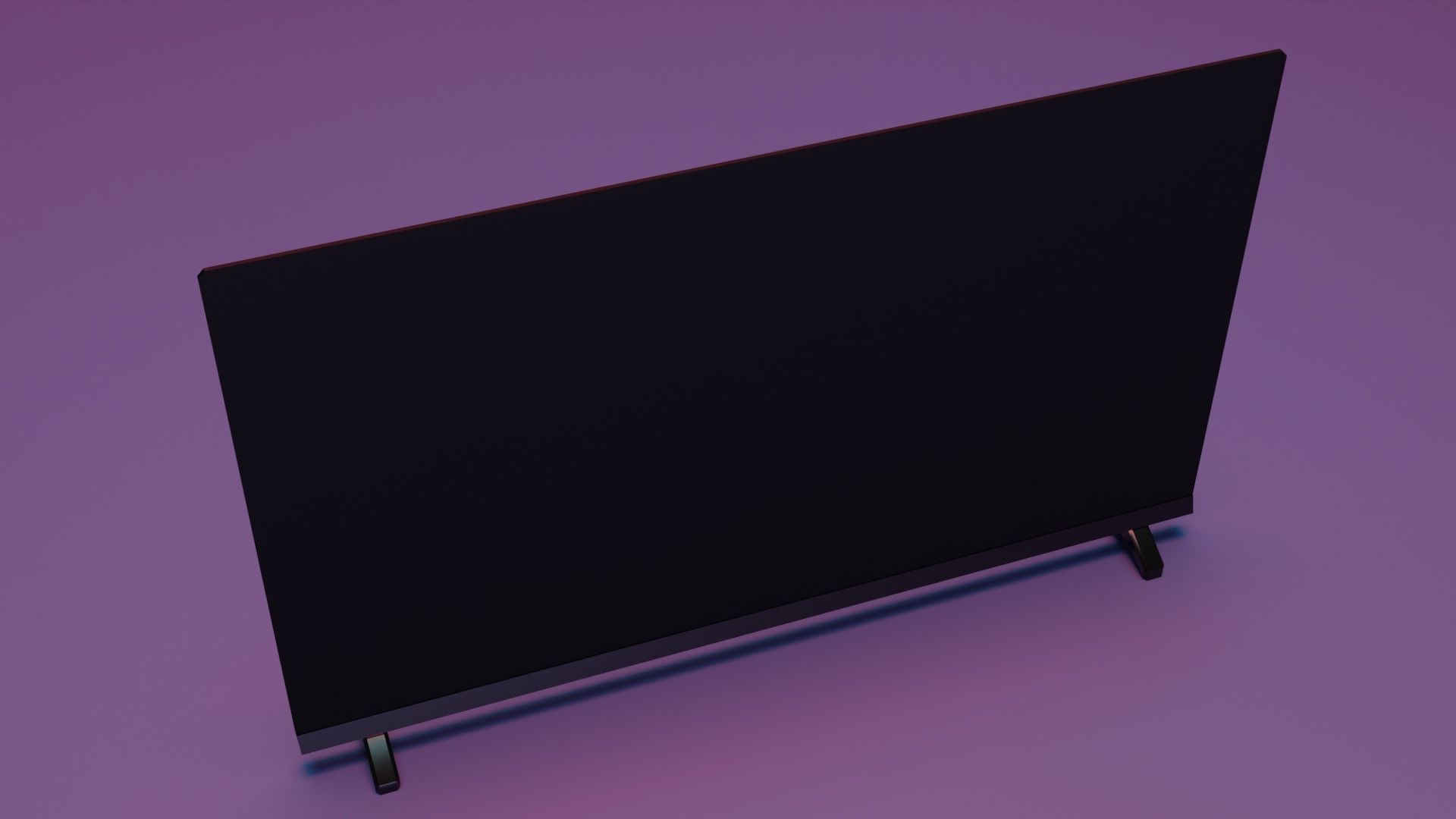 3D model Very simple Interior Modern TV PBR Low-Poly VR / AR / low-poly ...