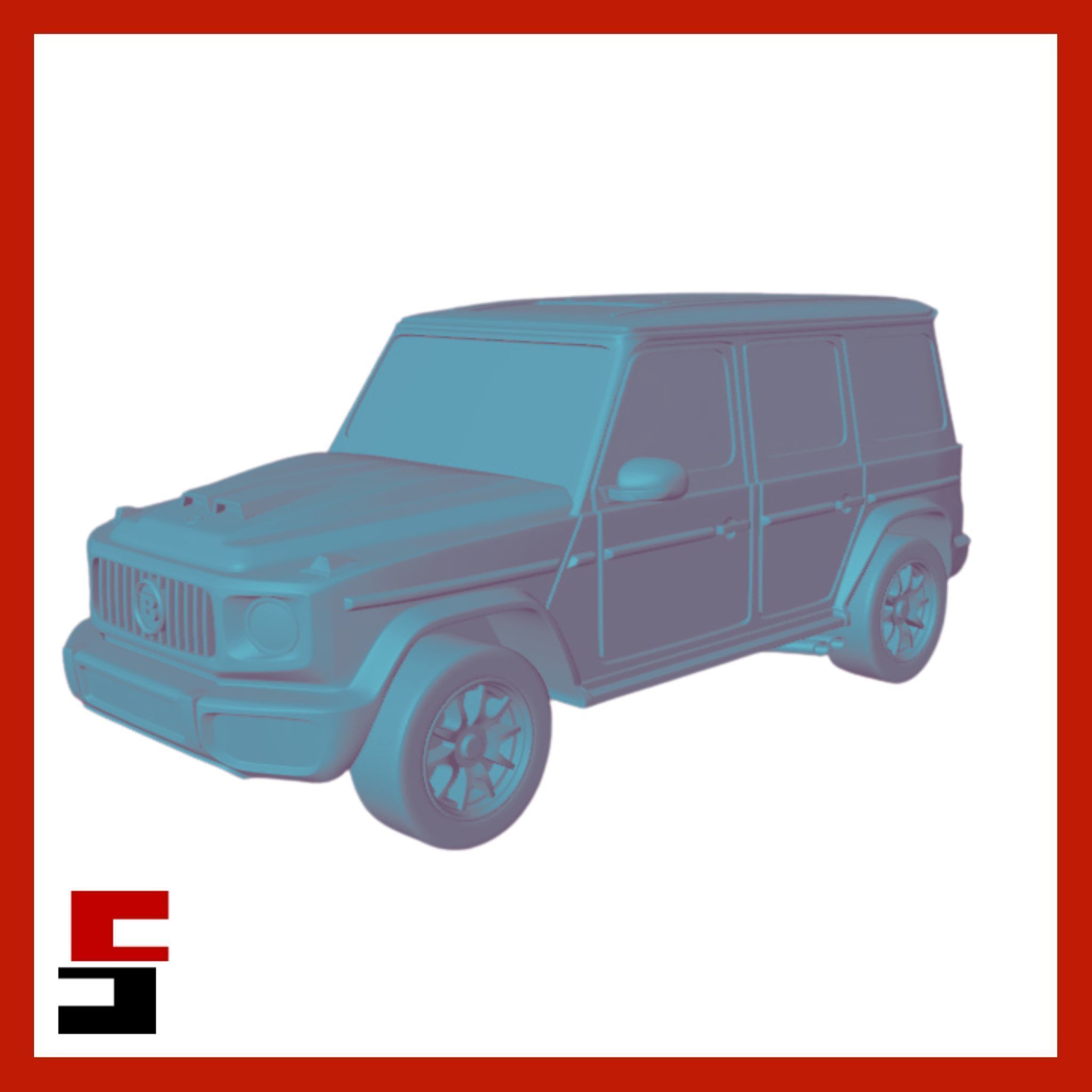 Mercedes Brabus G Class G-Wagon 3D model 3D printable | CGTrader