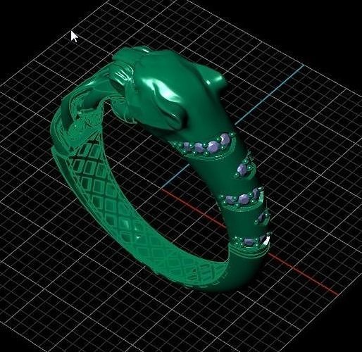 kaplan yuzuk - tiger ring - 3d model 3D model 3D printable | CGTrader