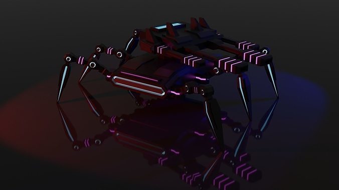 3D model Spider Tank VR / AR / low-poly | CGTrader