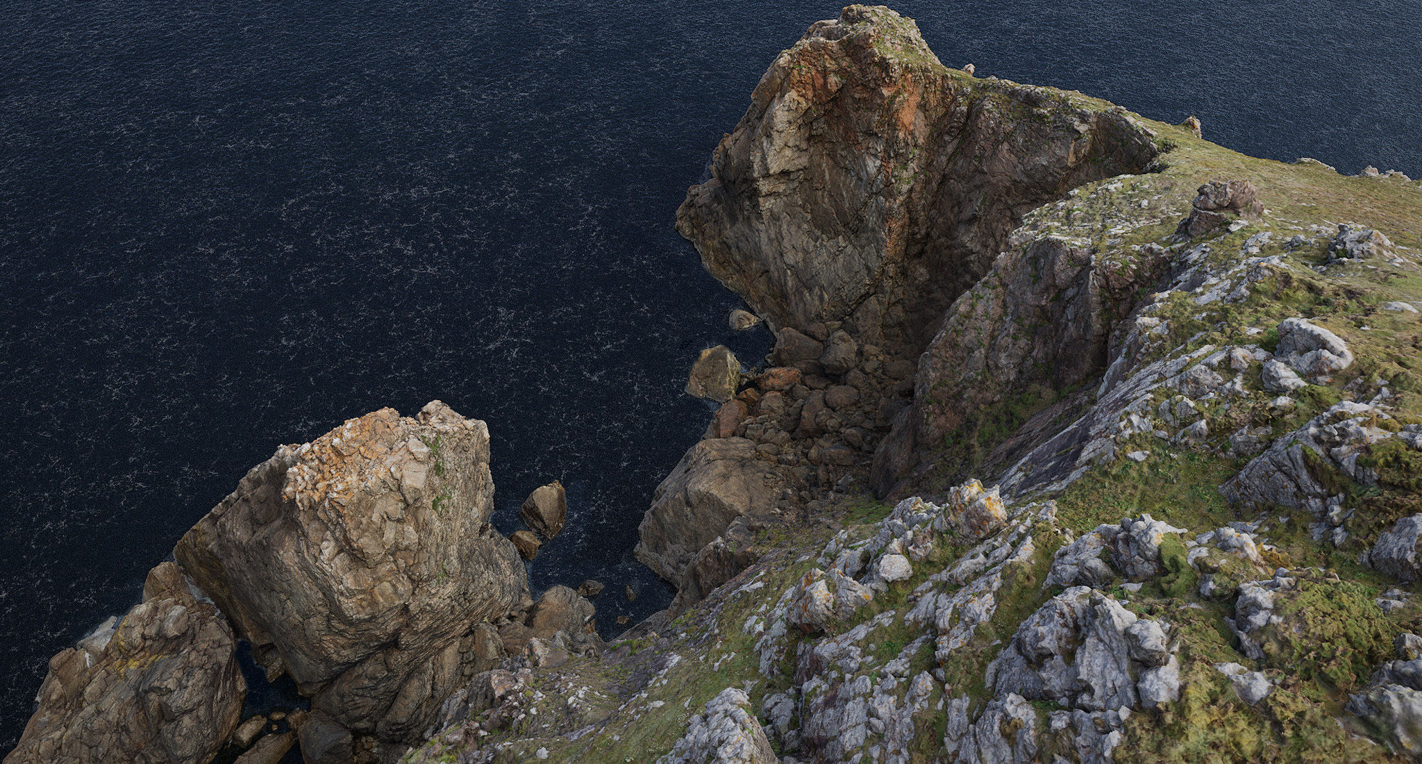 Large Coast Line Cliff PBR Scan 3D model | CGTrader