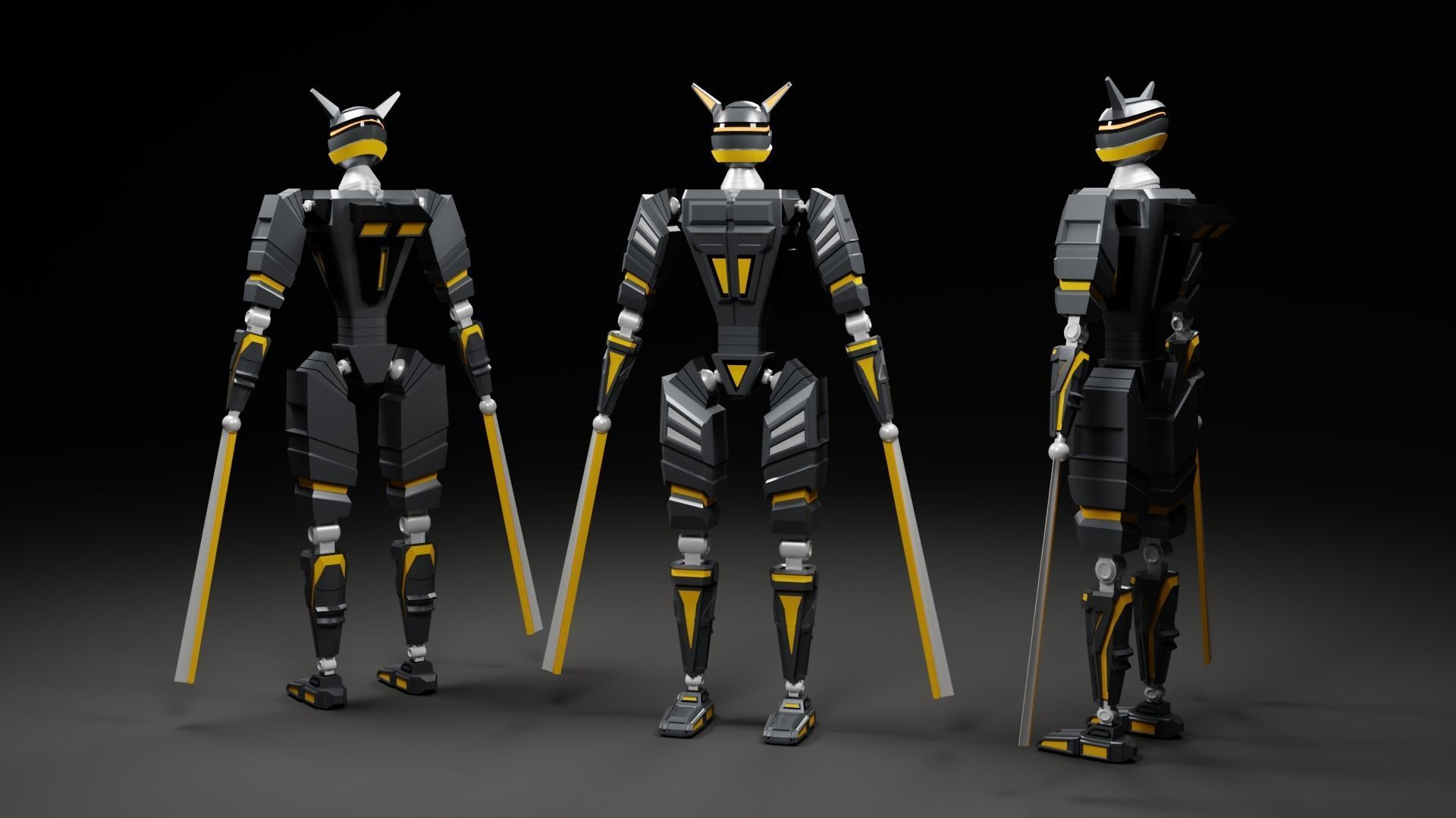 3D model Ninja robot 3d VR / AR / low-poly | CGTrader
