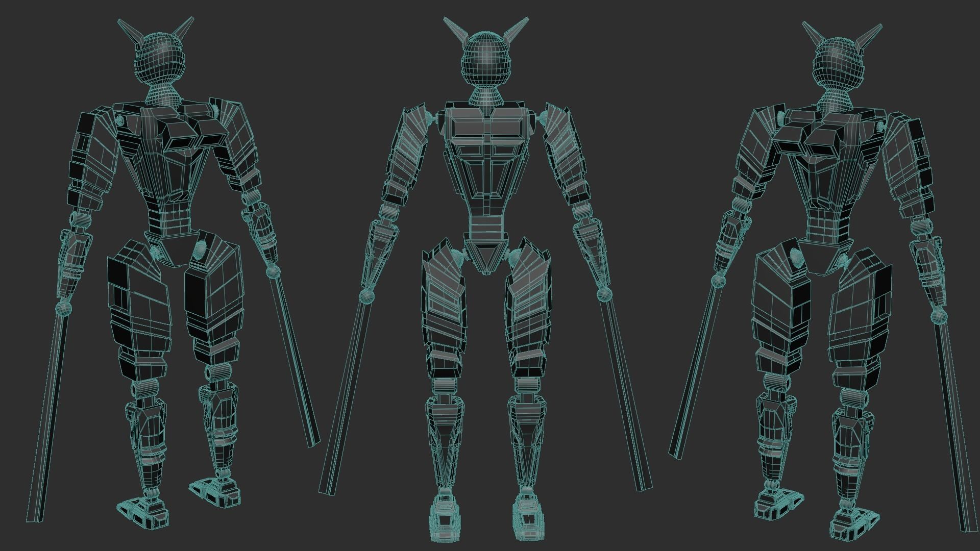 3D model Ninja robot 3d VR / AR / low-poly | CGTrader