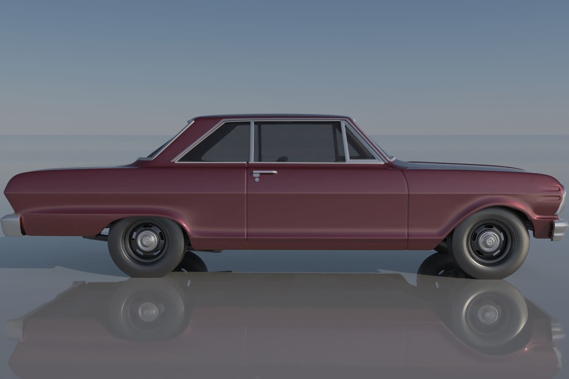 Chevrolet Nova 1965 3D model 3D printable | CGTrader